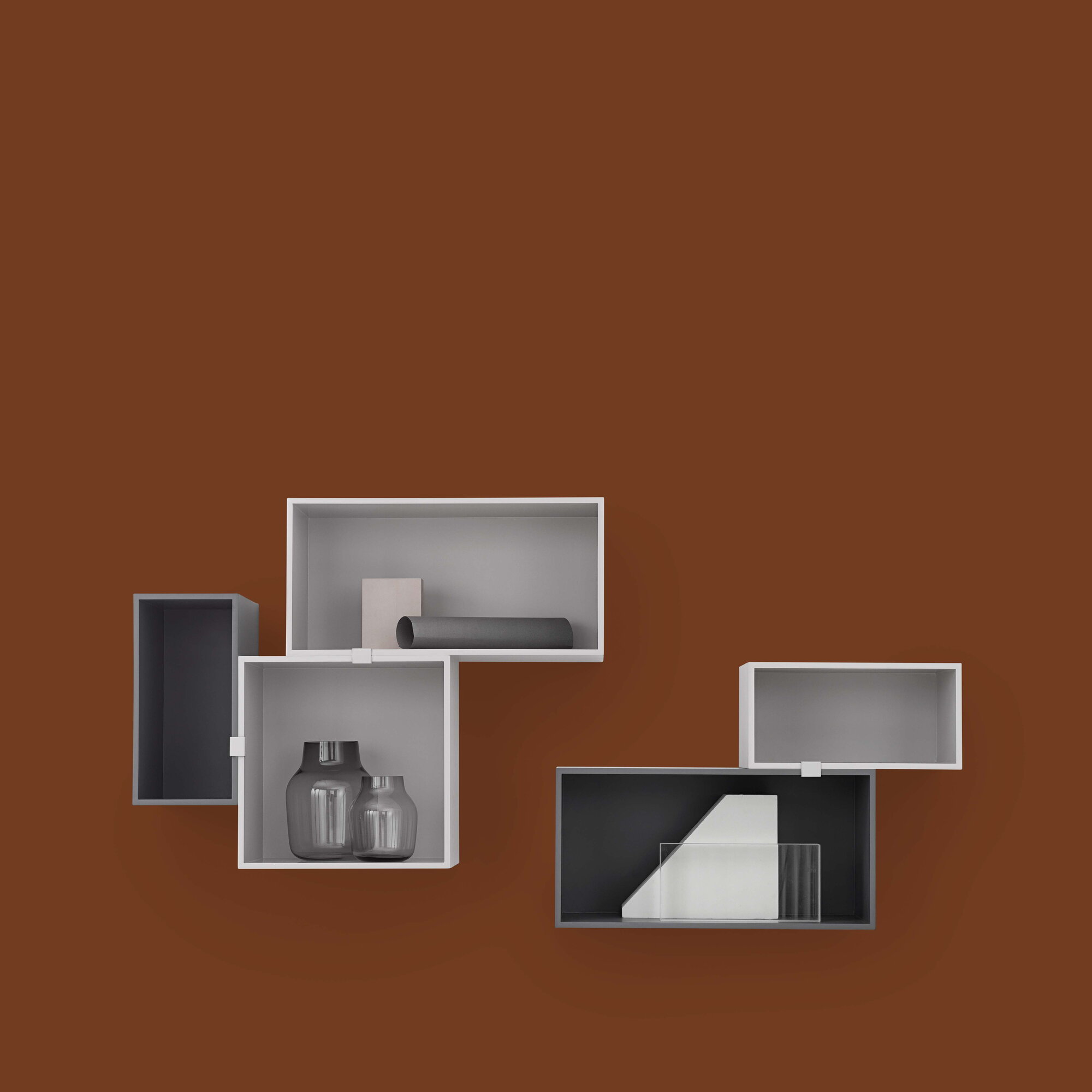 Muuto Mini Stacked 2.0, medium, light grey | Finnish Design Shop