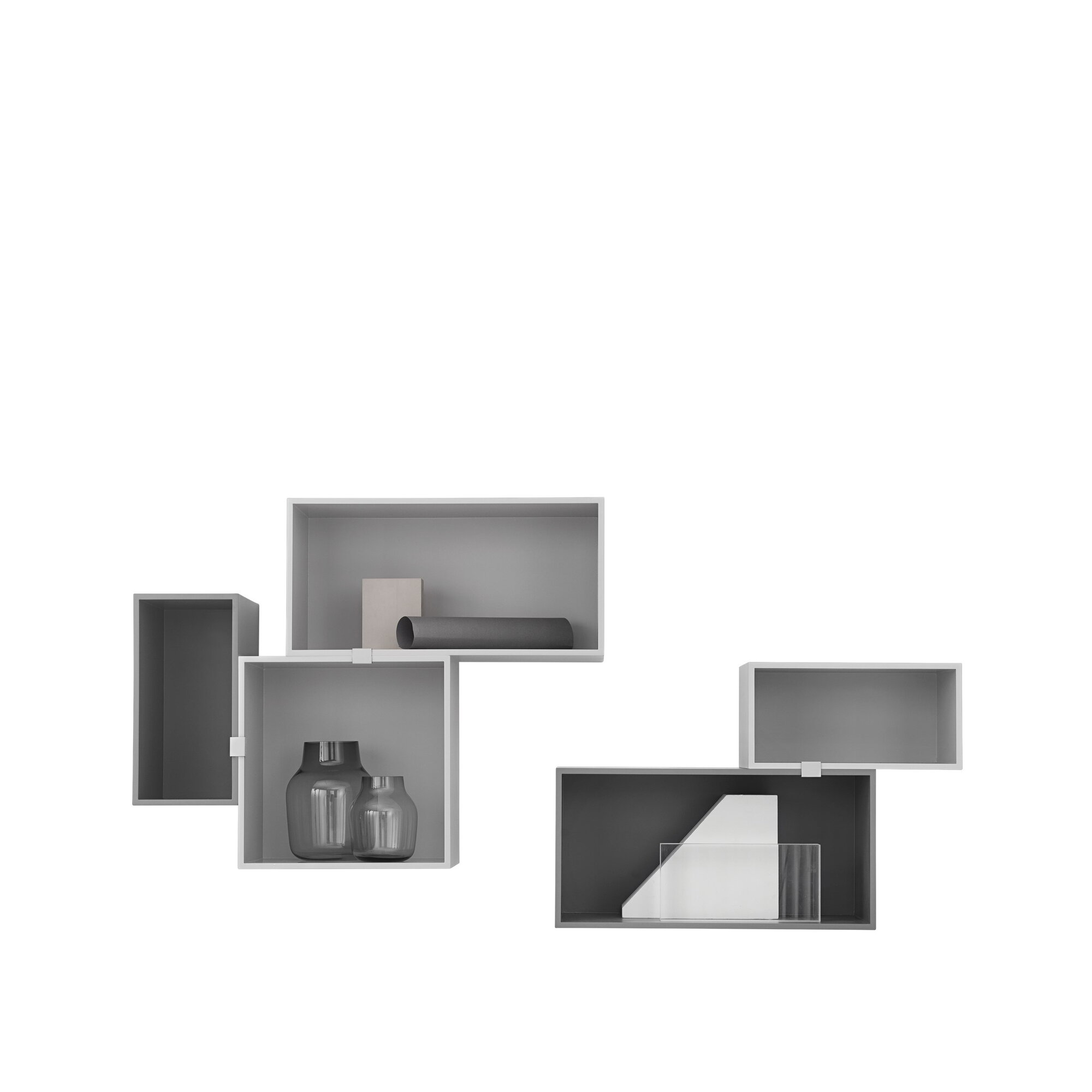 Muuto Mini Stacked 2.0, medium, light grey | Finnish Design Shop