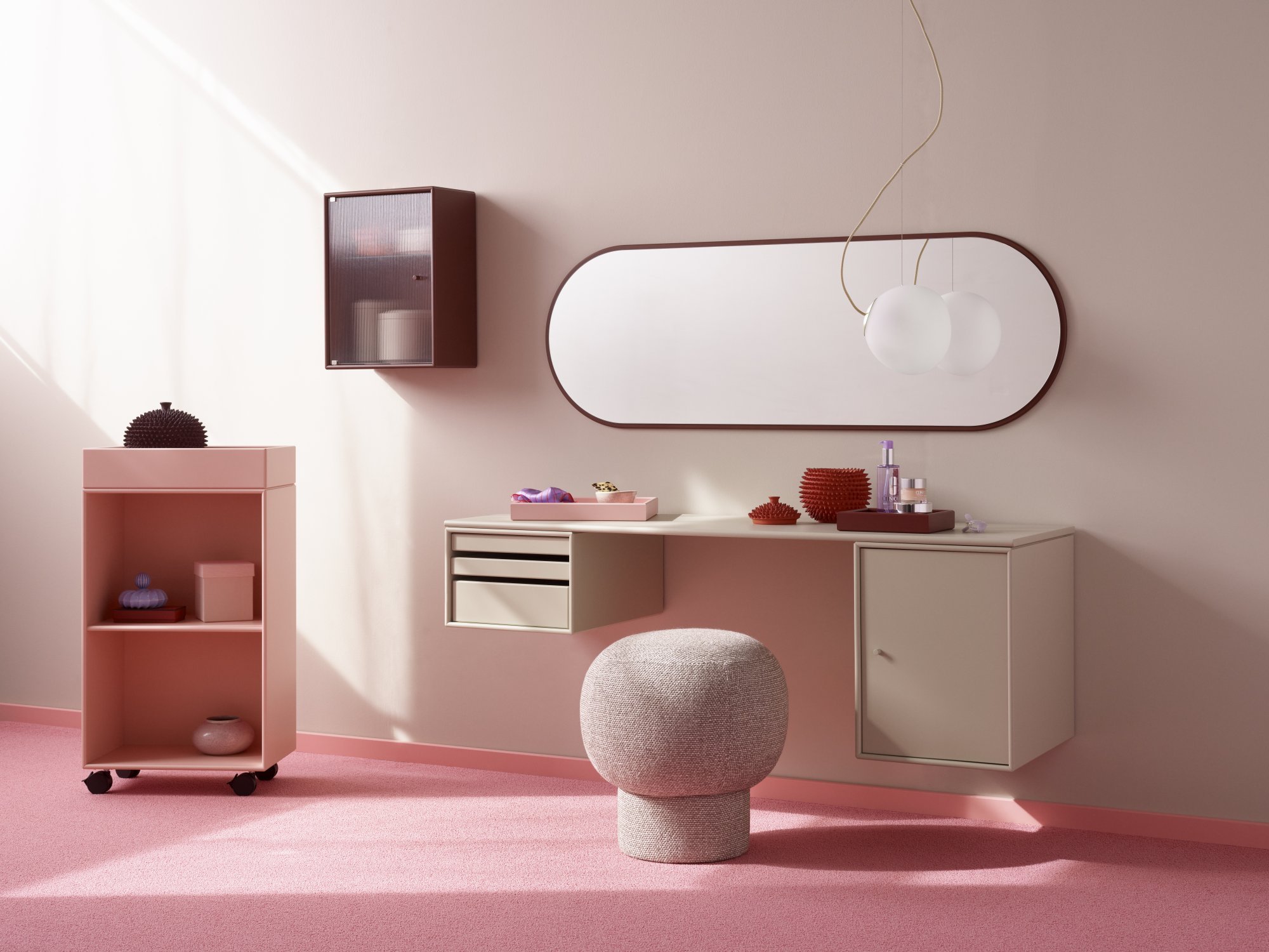 Montana Furniture Figure wall mirror, 158 Oat | Finnish Design Shop