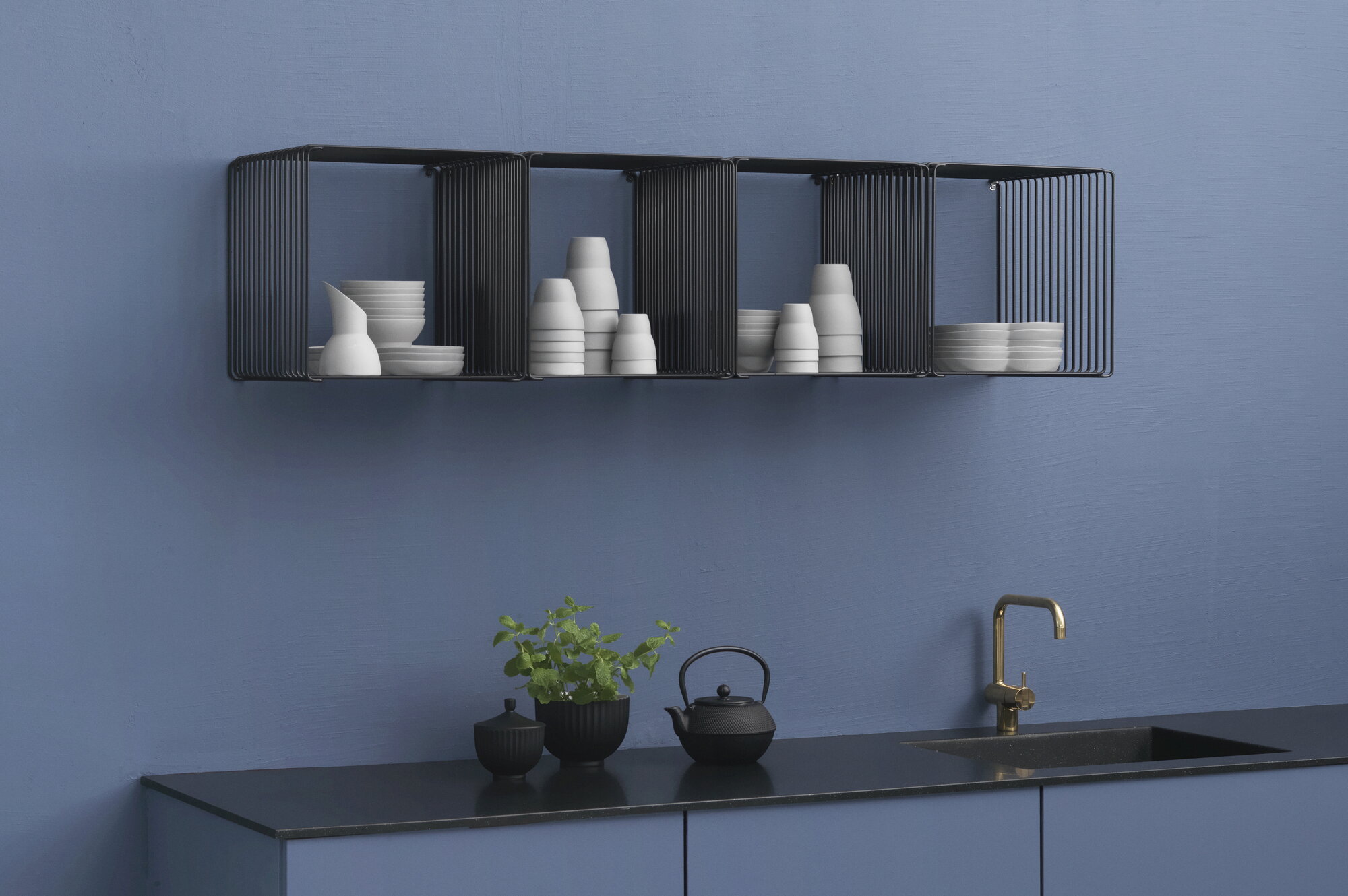 Montana Furniture Panton Wire Single module, depth 34,8 cm, 05 Black ...