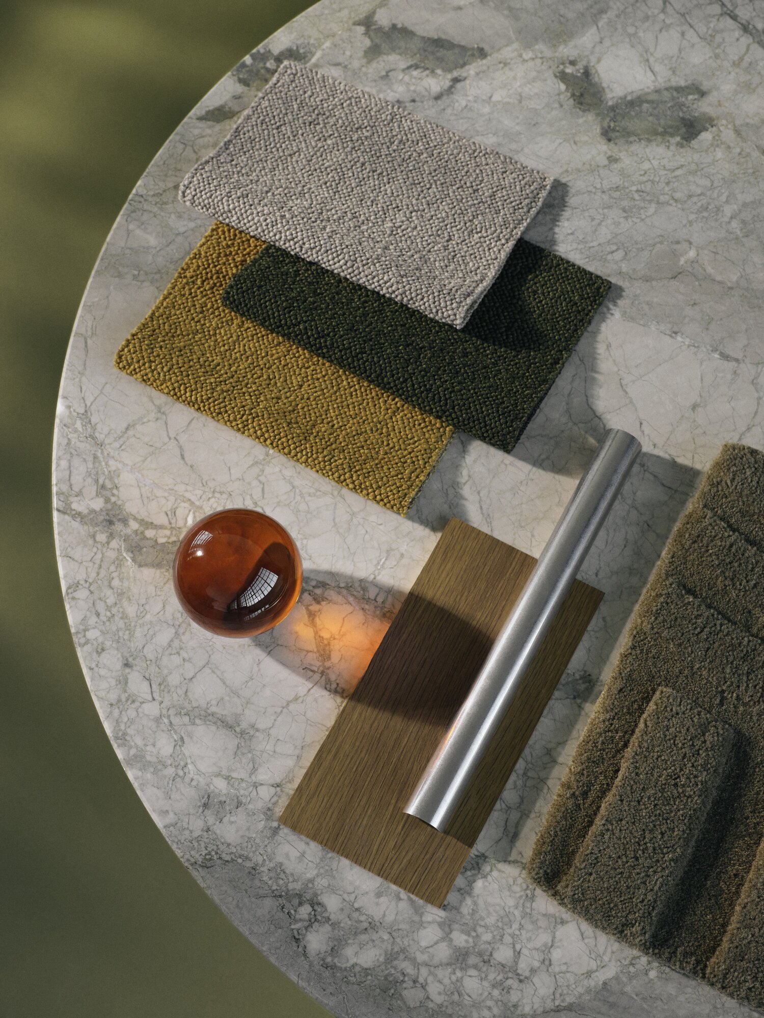 Muuto Midst table, 140 cm, grey marble - black | Finnish Design Shop