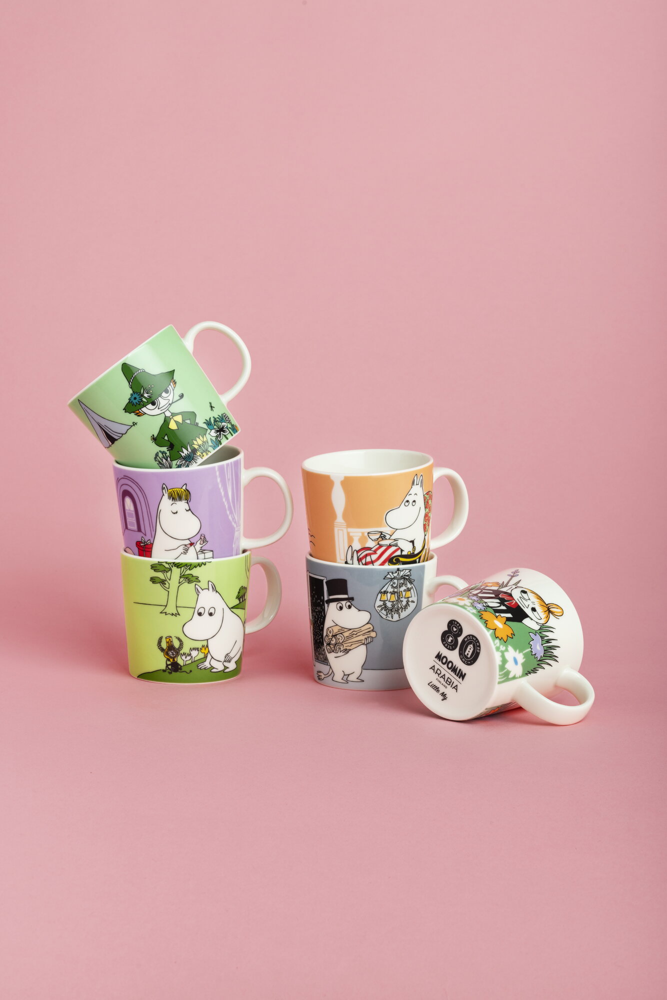 Moomin Arabia Muumi muki, 0,3 L, 2 kpl, Muumimamma & Muumipappa 80 ...