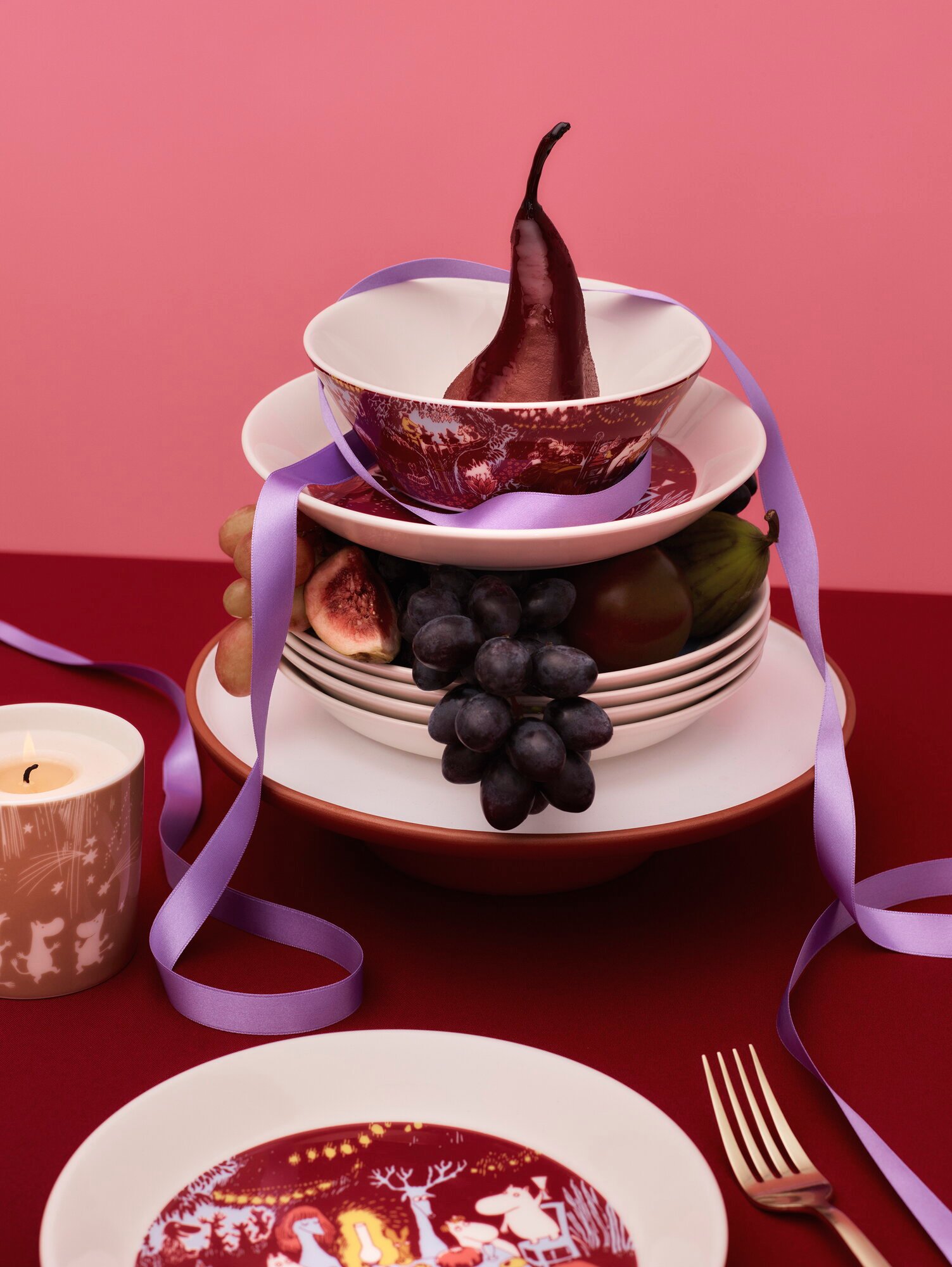 Moomin Arabia Moomin plate, Festive Moments | Finnish Design Shop