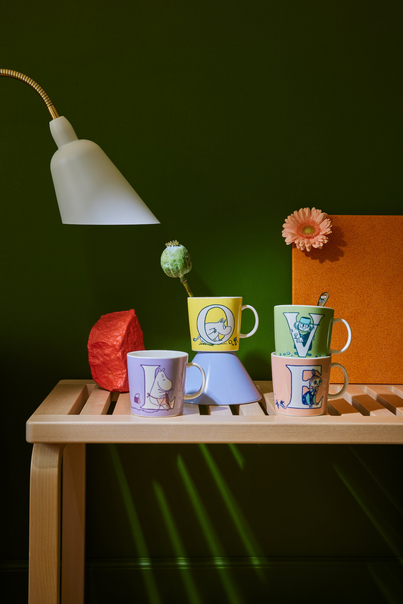 Moomin Arabia Muumi muki 0,4 L, ABC, O | Finnish Design Shop