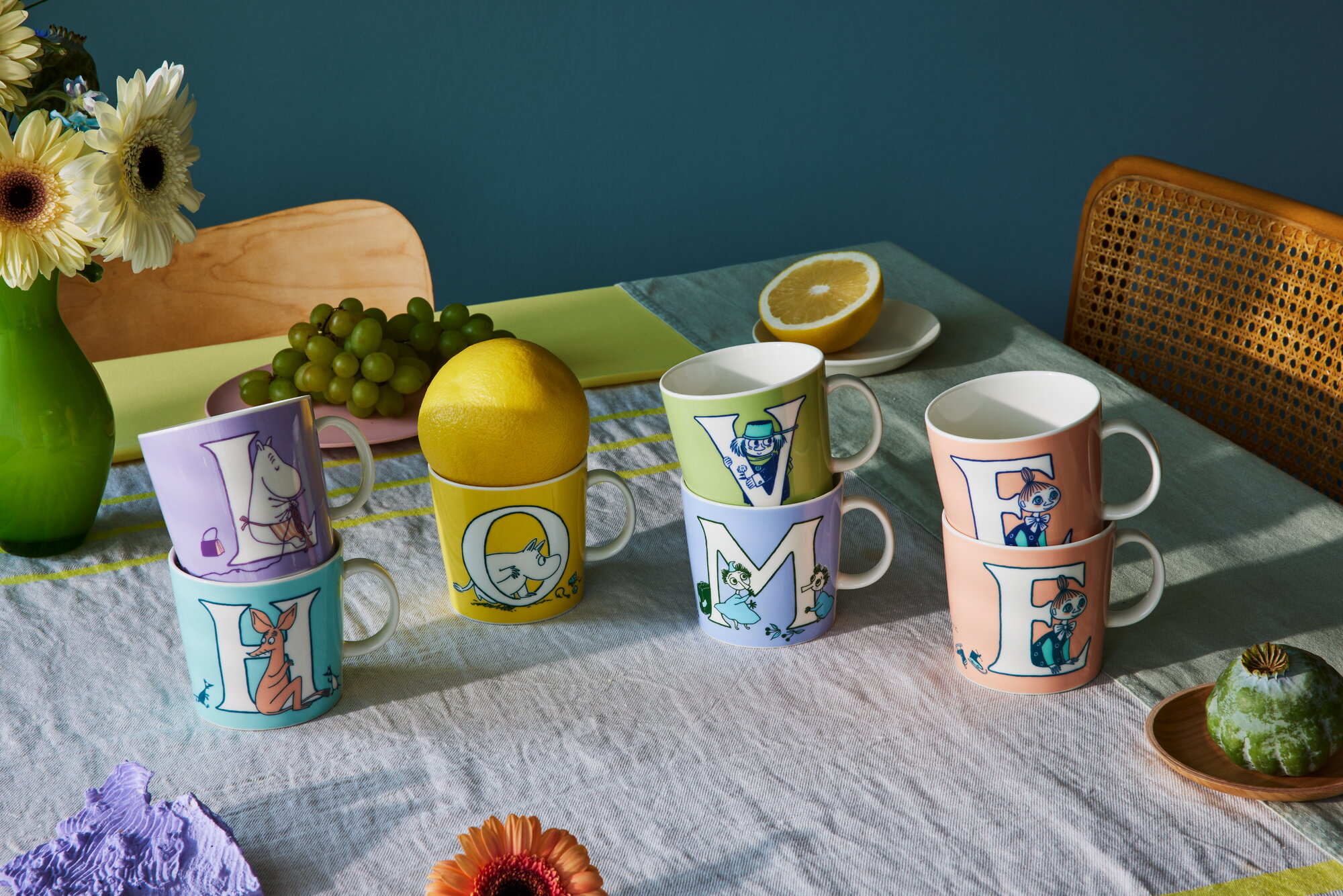 Moomin Arabia Moomin mug 0,4 L, ABC, H | Finnish Design Shop