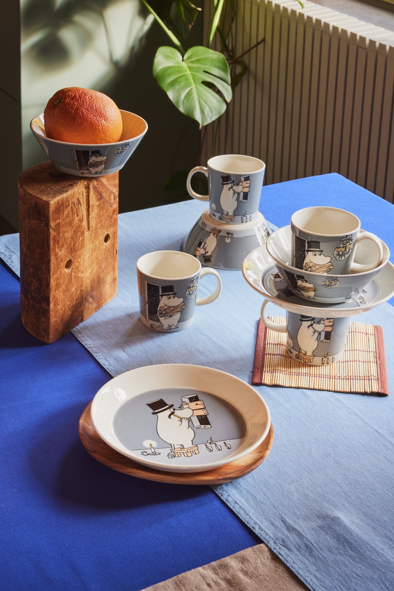 Moomin Arabia Tazza Mumin, Papà Mumin, grigia | Finnish Design Shop