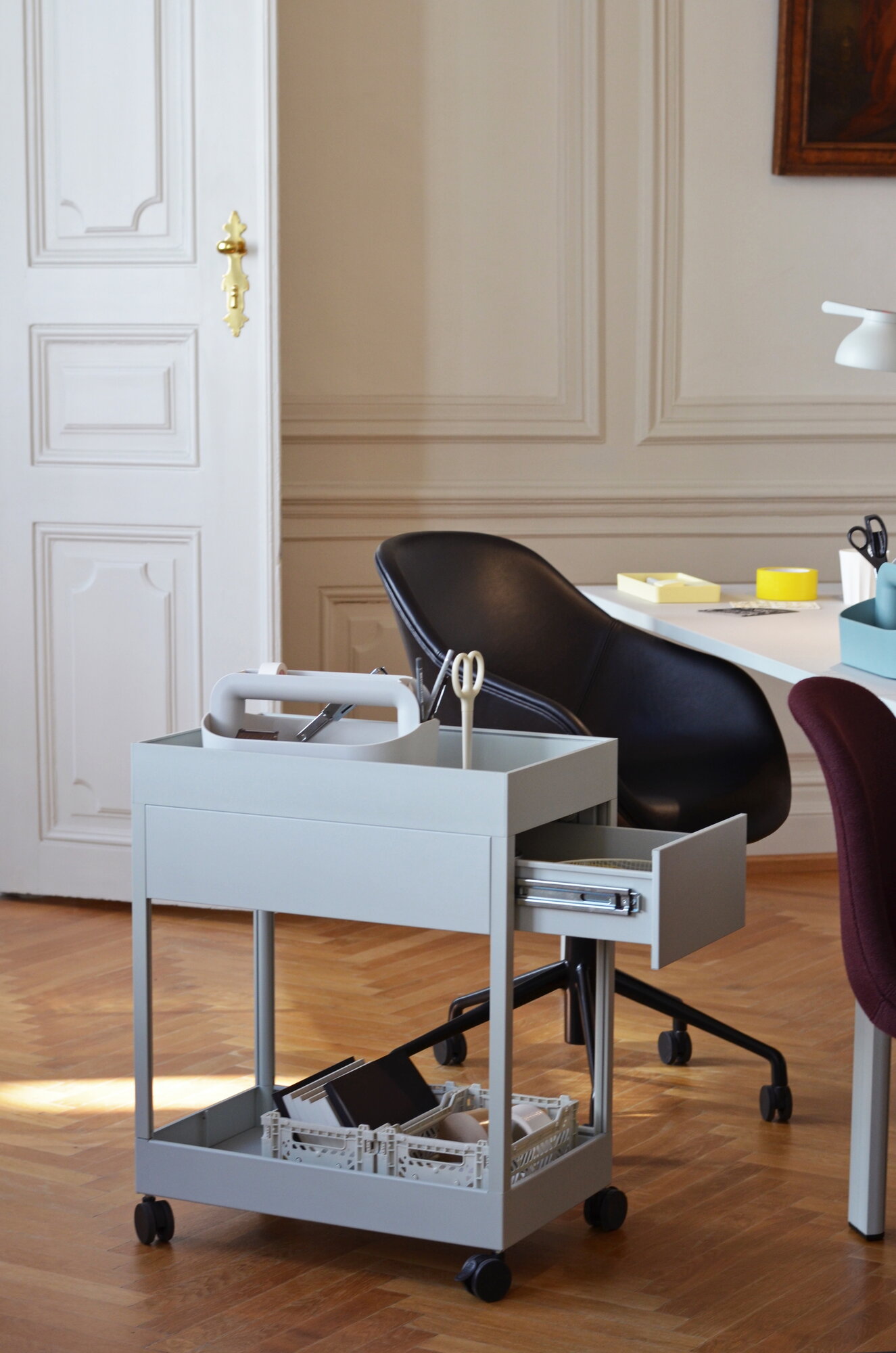 HAY New Order trolley A, light grey | Finnish Design Shop