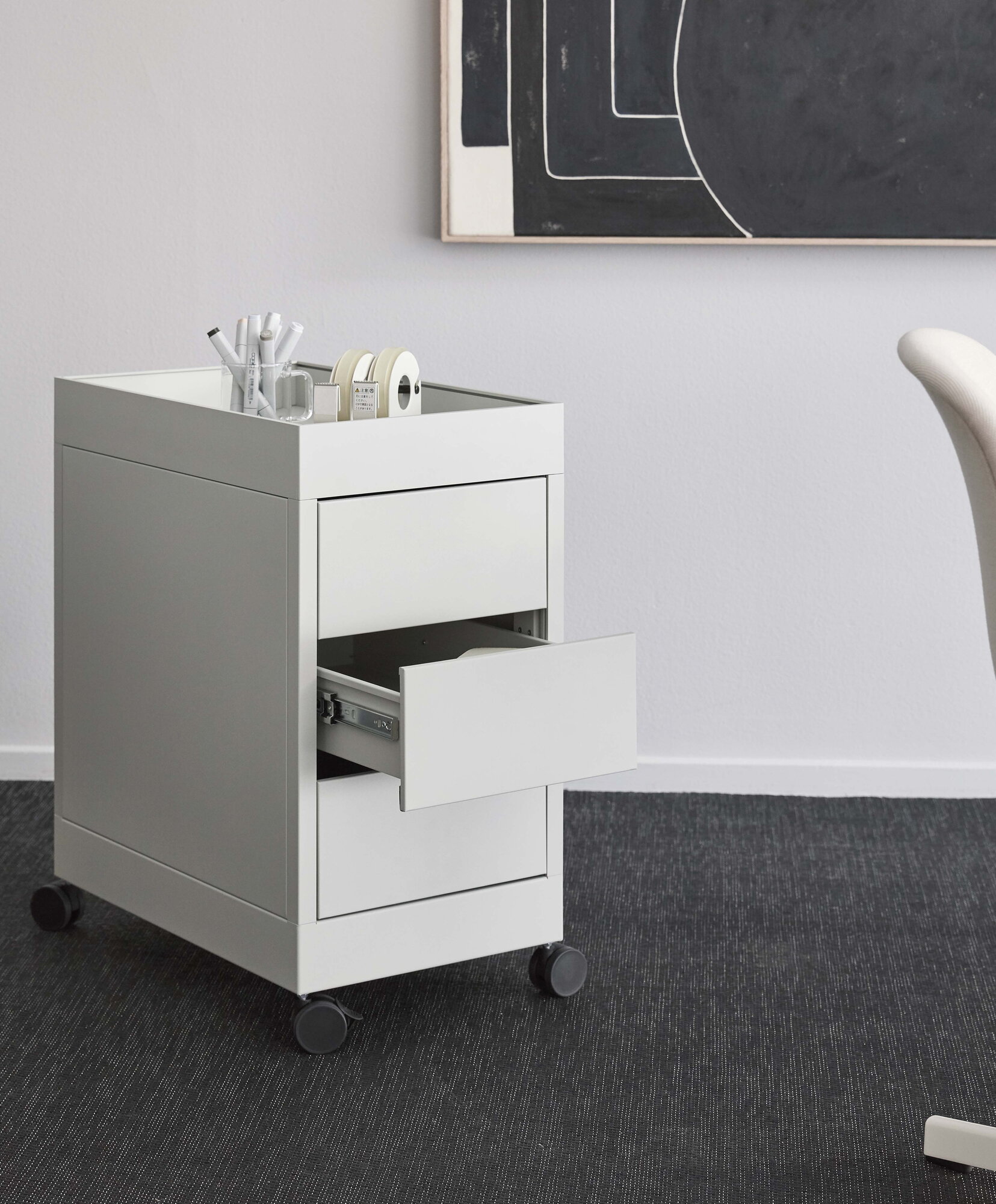 HAY New Order trolley B, light grey | Finnish Design Shop