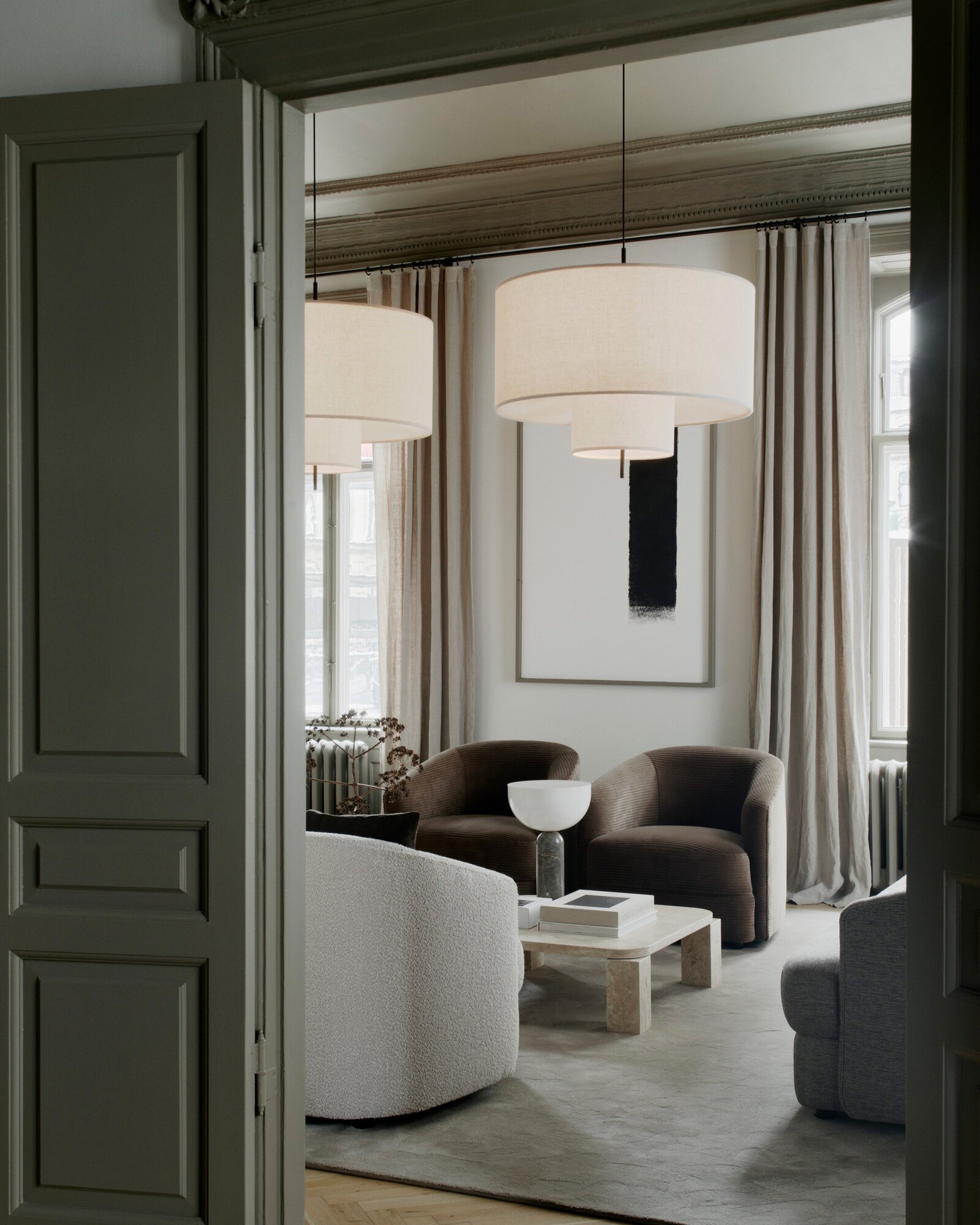 New Works Margin Pendelleuchte, 90 cm, weiß | Finnish Design Shop