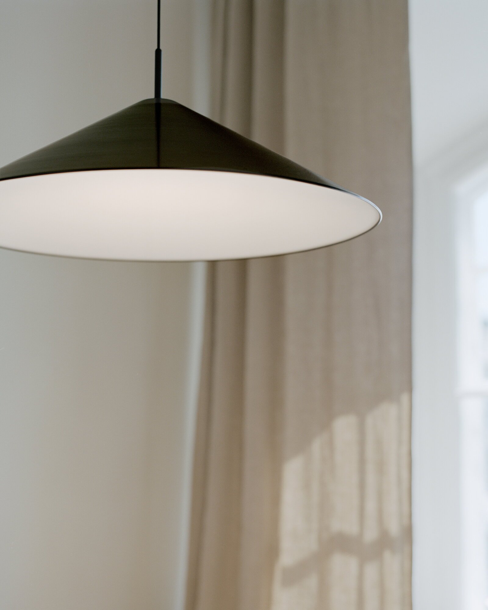 New Works Brolly pendant, 70 cm, anodized black | Finnish Design Shop UK