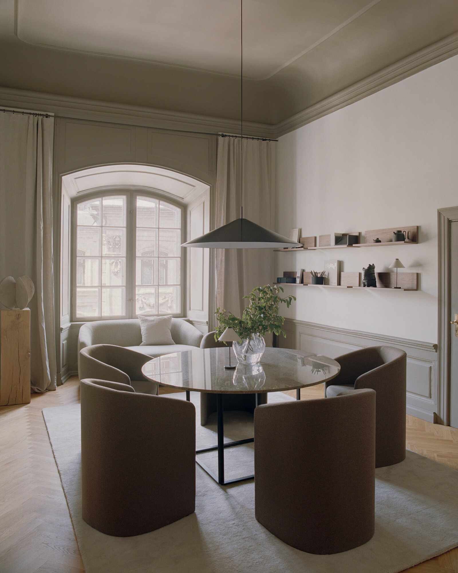 New Works Brolly pendant, 90 cm, anodized black | Finnish Design Shop