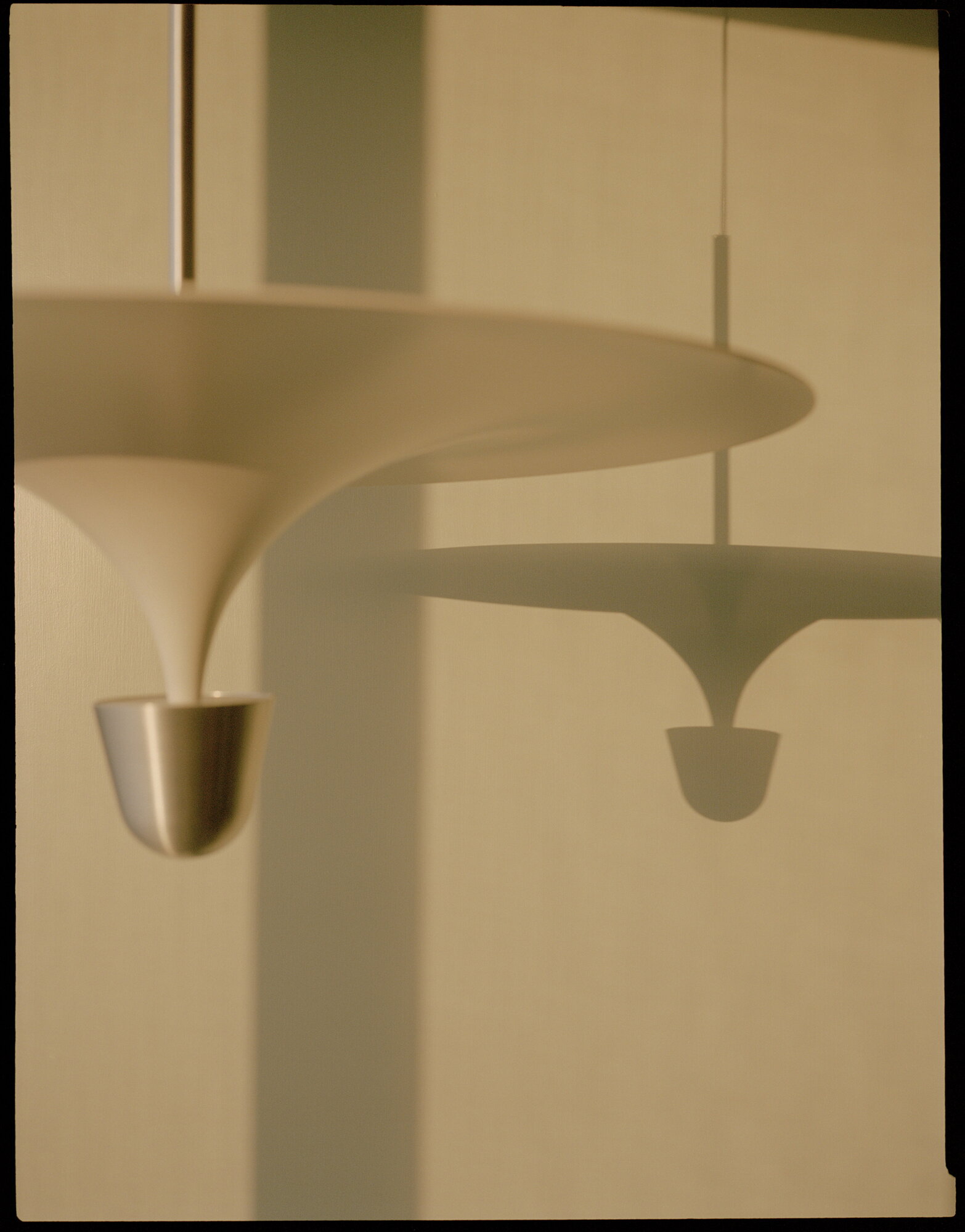 New Works Kantarell pendant lamp, 60 cm, nickel - white | Finnish ...