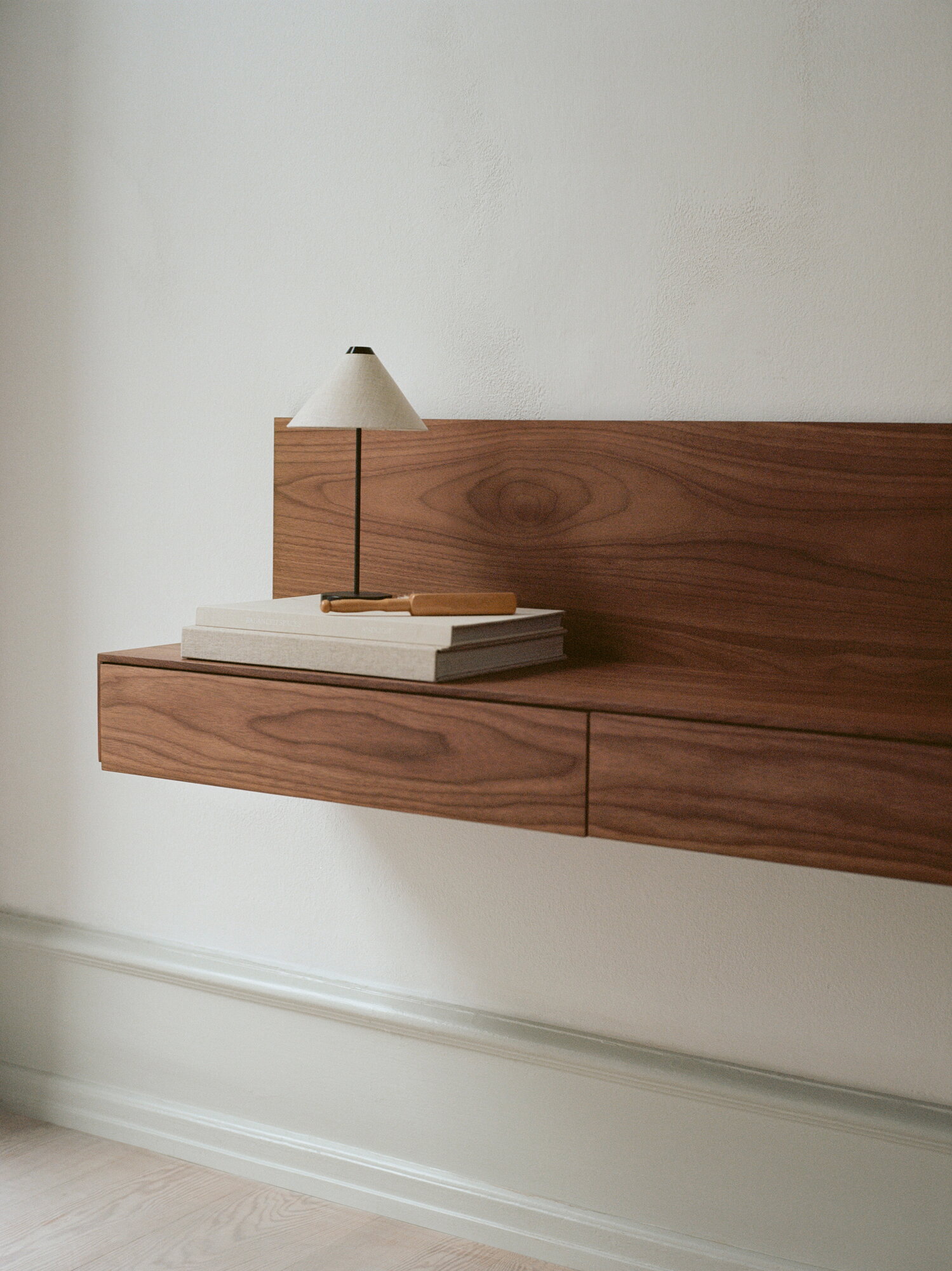 New Works Tana wall mounted media module, walnut | Finnish Design Shop