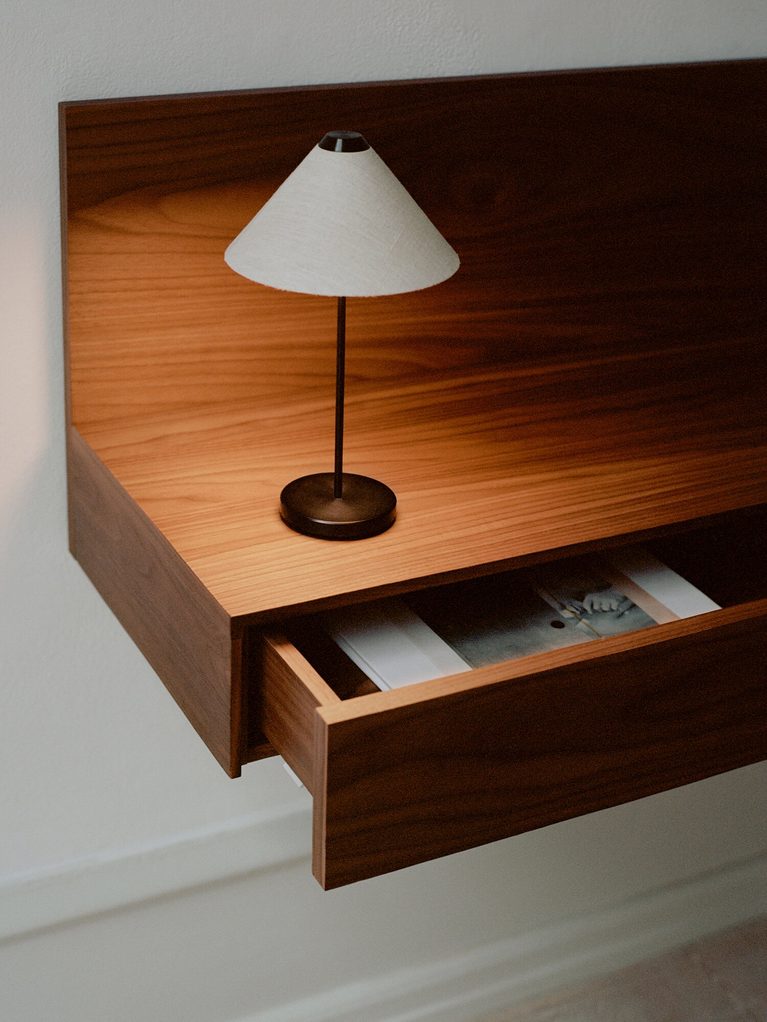 New Works Tana wall mounted media module, walnut | Finnish Design Shop UK