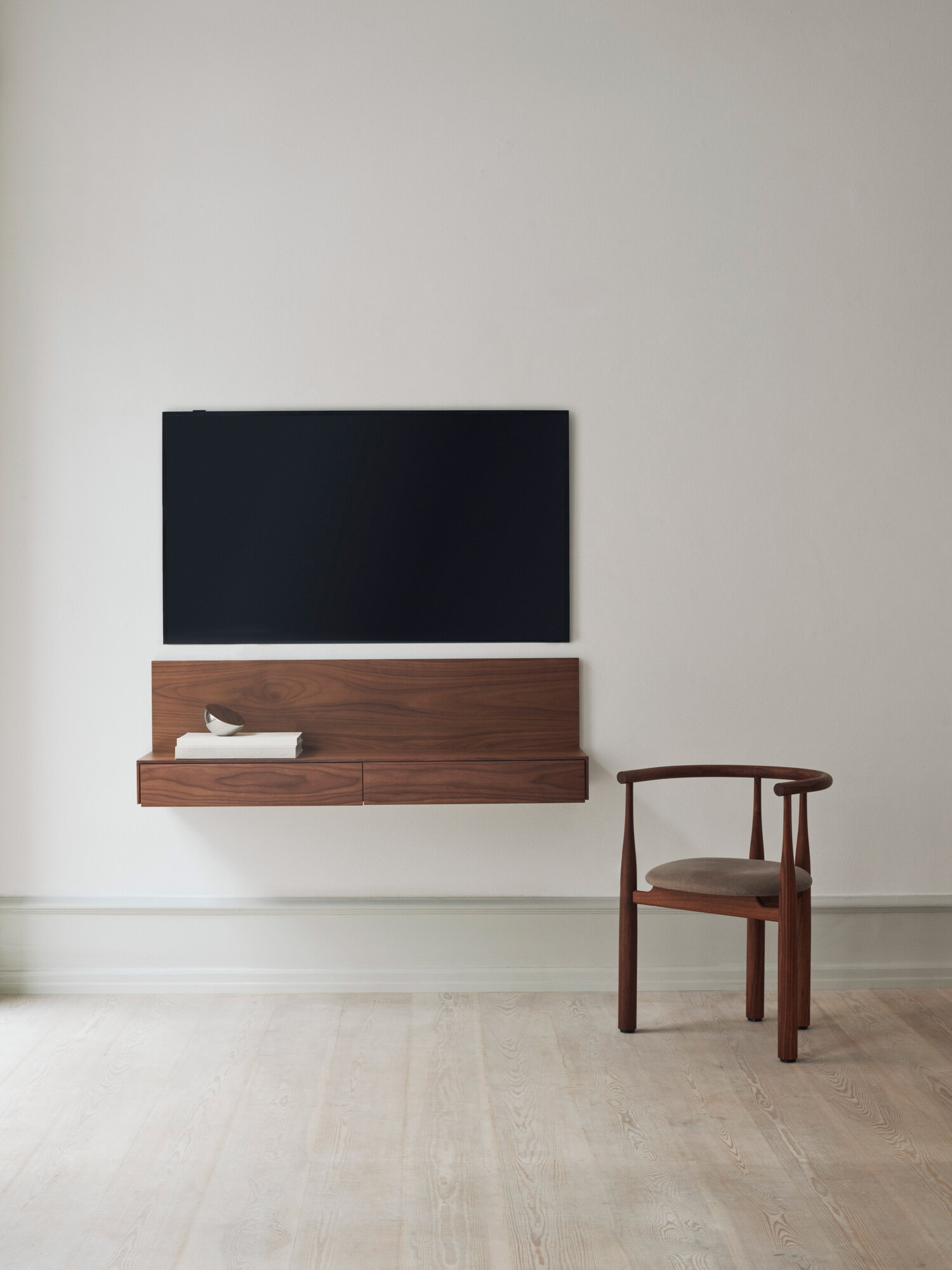 New Works Tana wall mounted media module, walnut | Finnish Design Shop