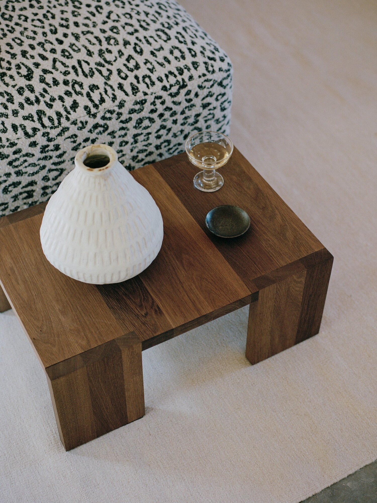 New Works Tenon side table, small, fumed oak | Finnish Design Shop