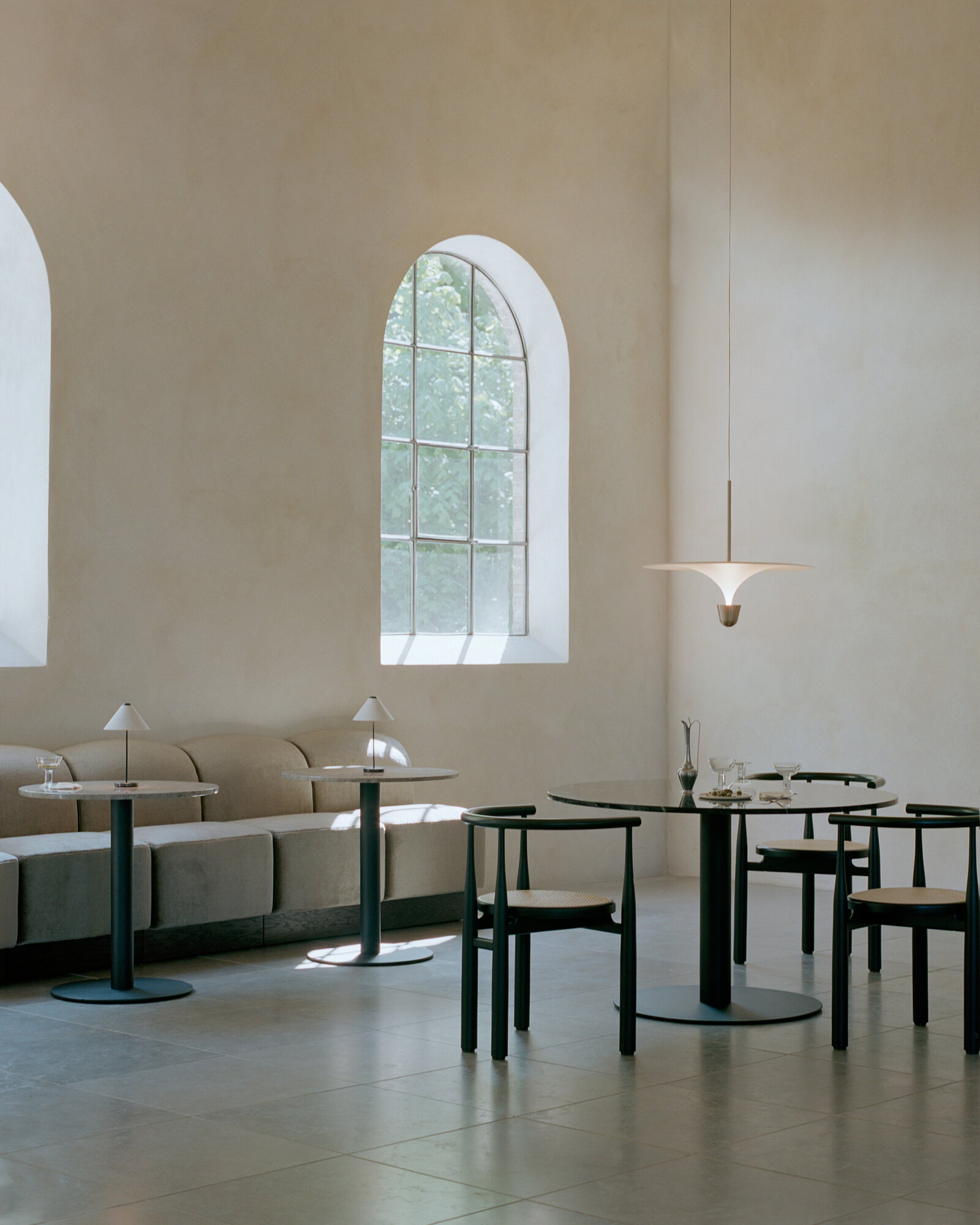 New Works Kantarell pendant lamp, 60 cm, nickel - white | Finnish ...