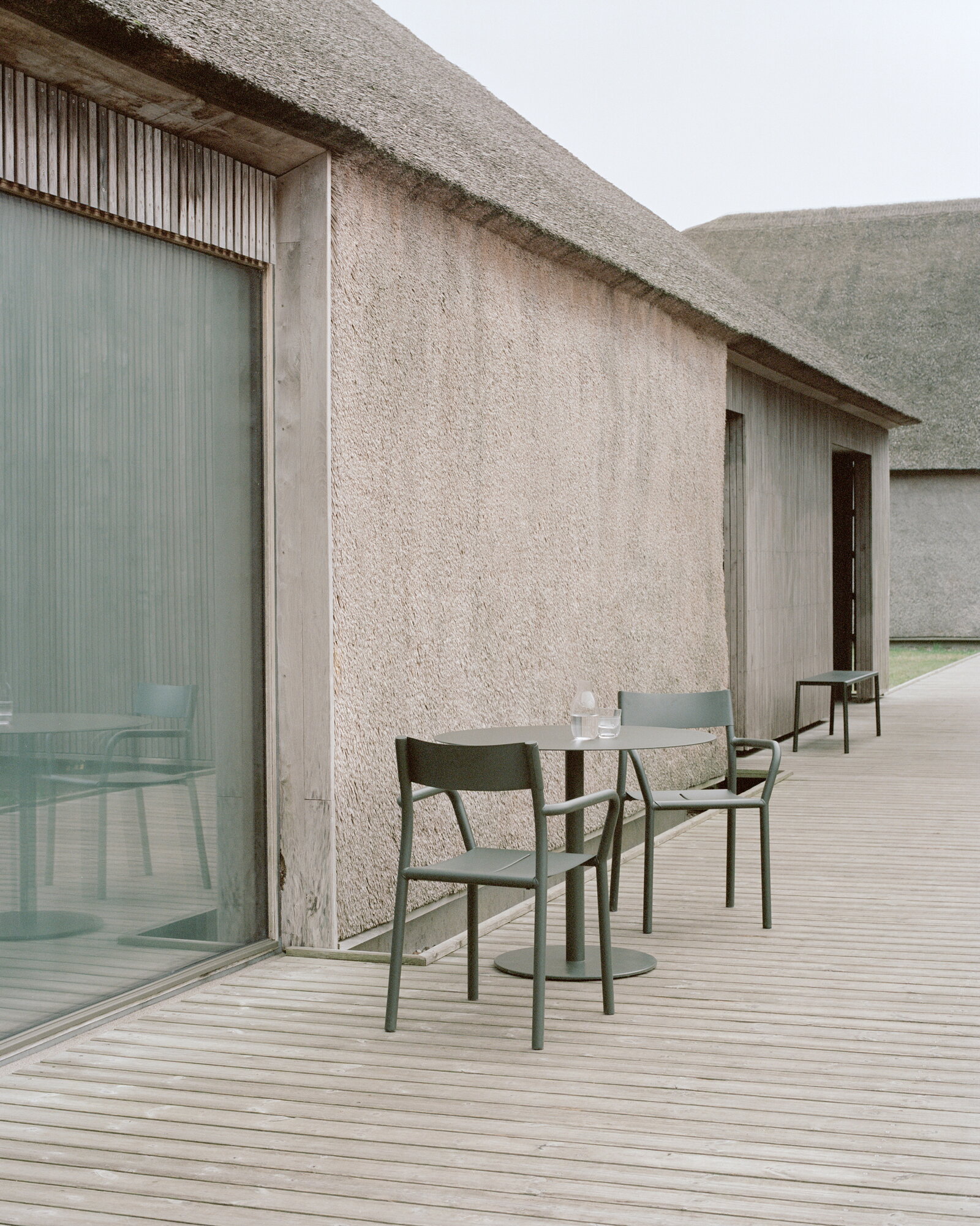 New Works May Bistro table, 90 cm, dark green | Finnish Design Shop