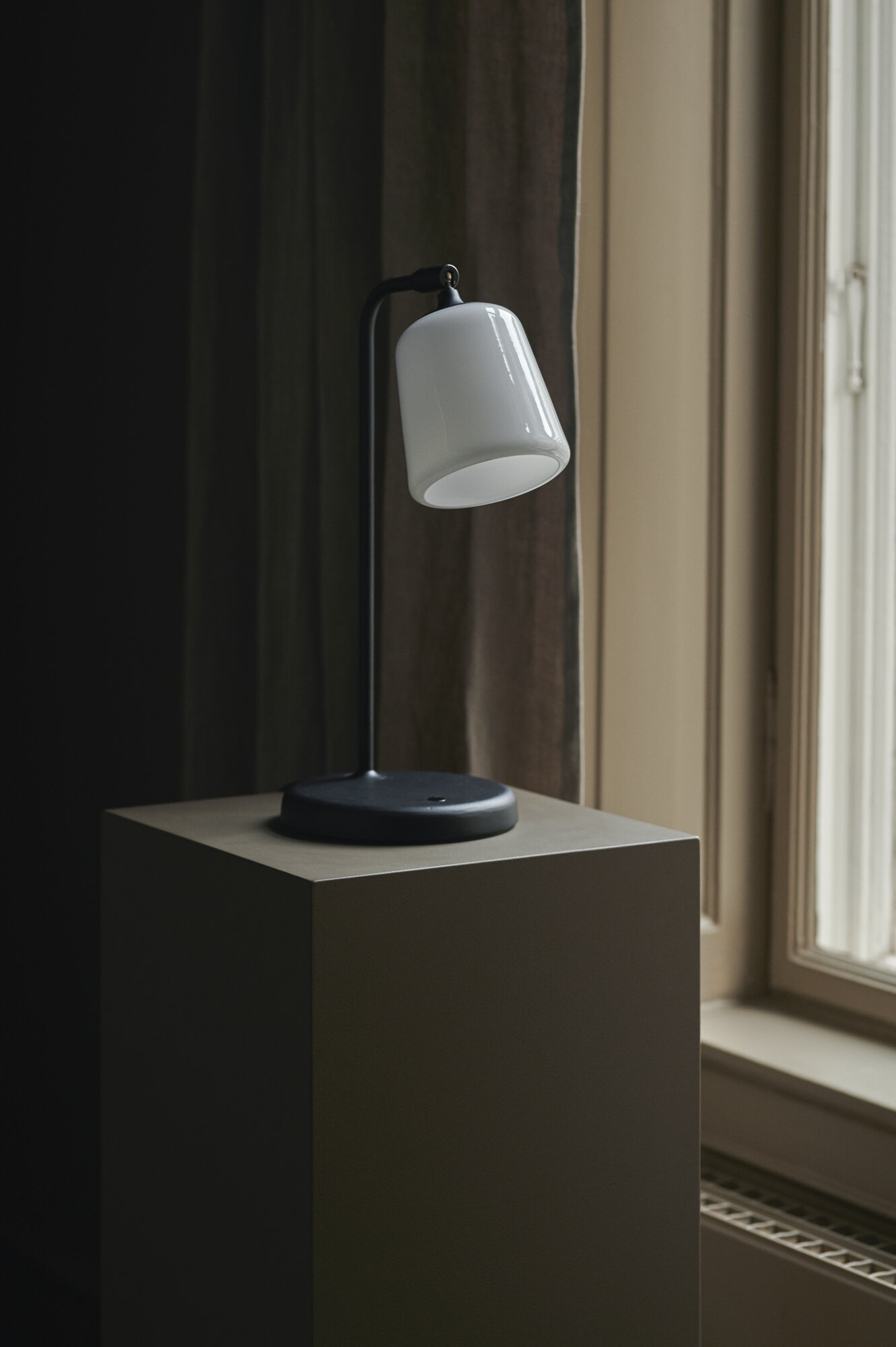 New Works Material table lamp, opal glass | Finnish Design Shop