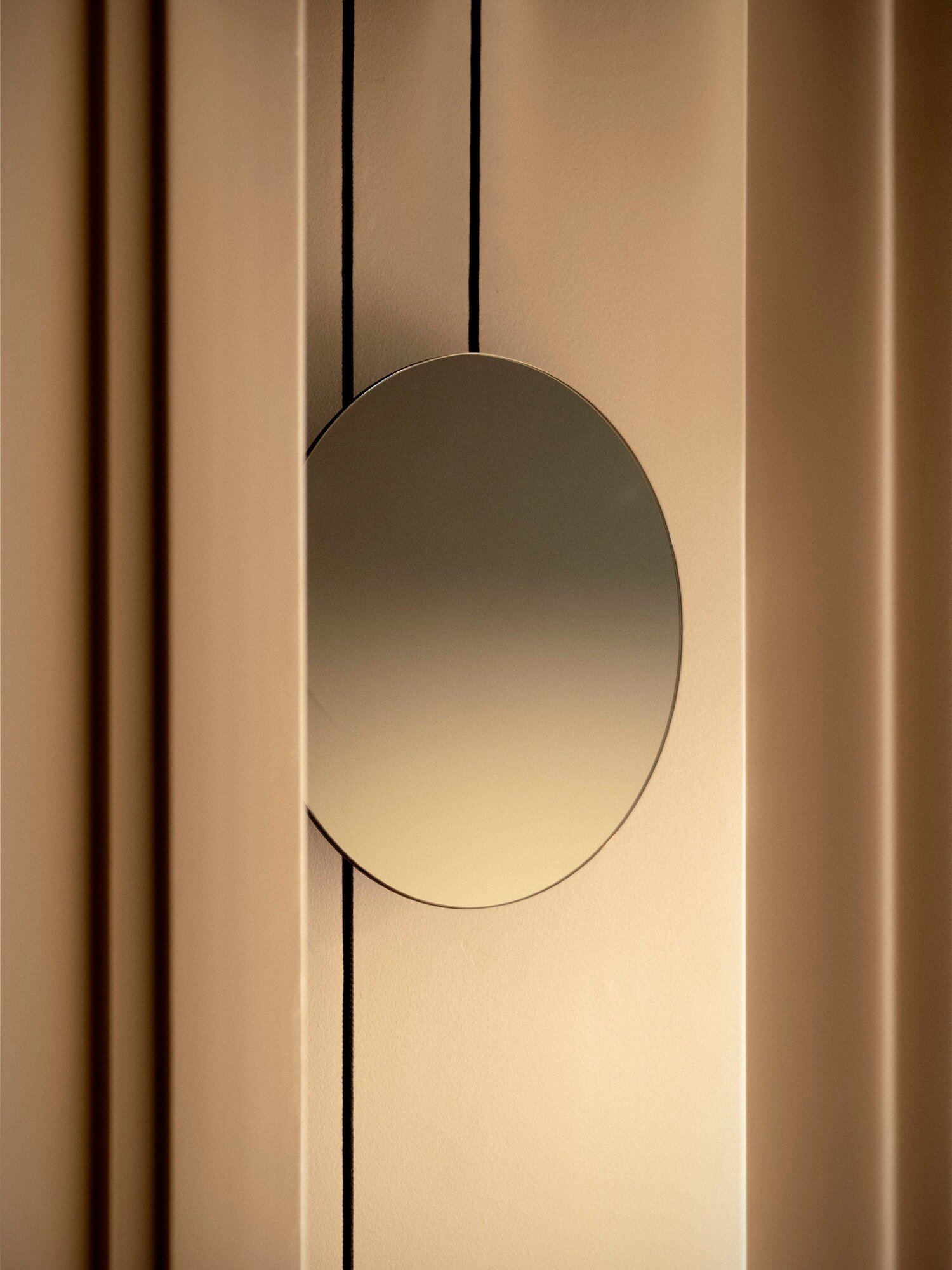 New Works Rise & Shine wall mirror, black steel | Finnish Design Shop