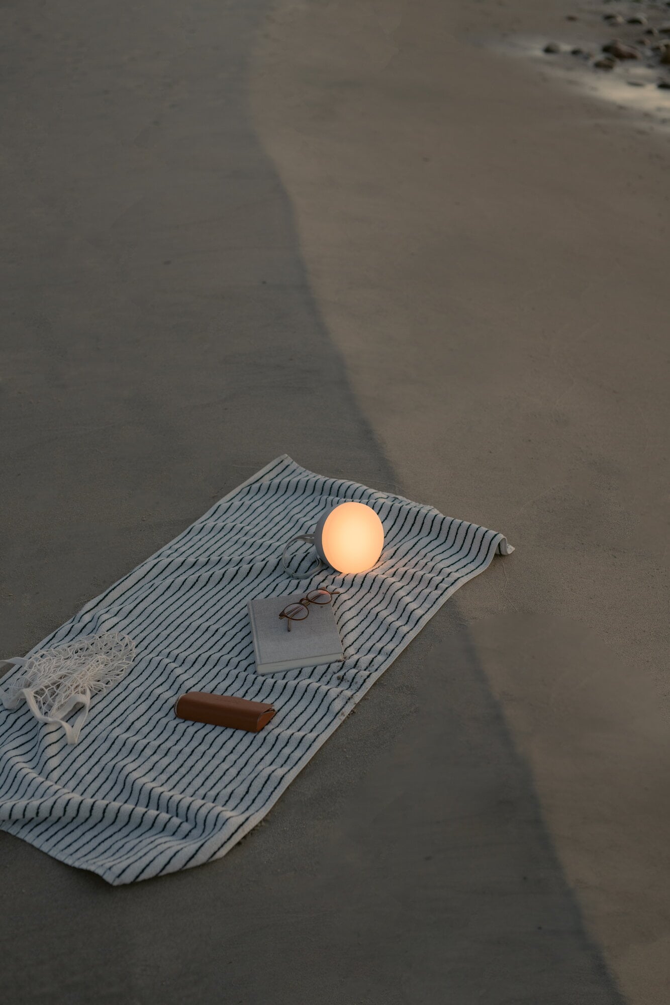 New Works Sphere portable lamp, warm grey | Finnish Design Shop