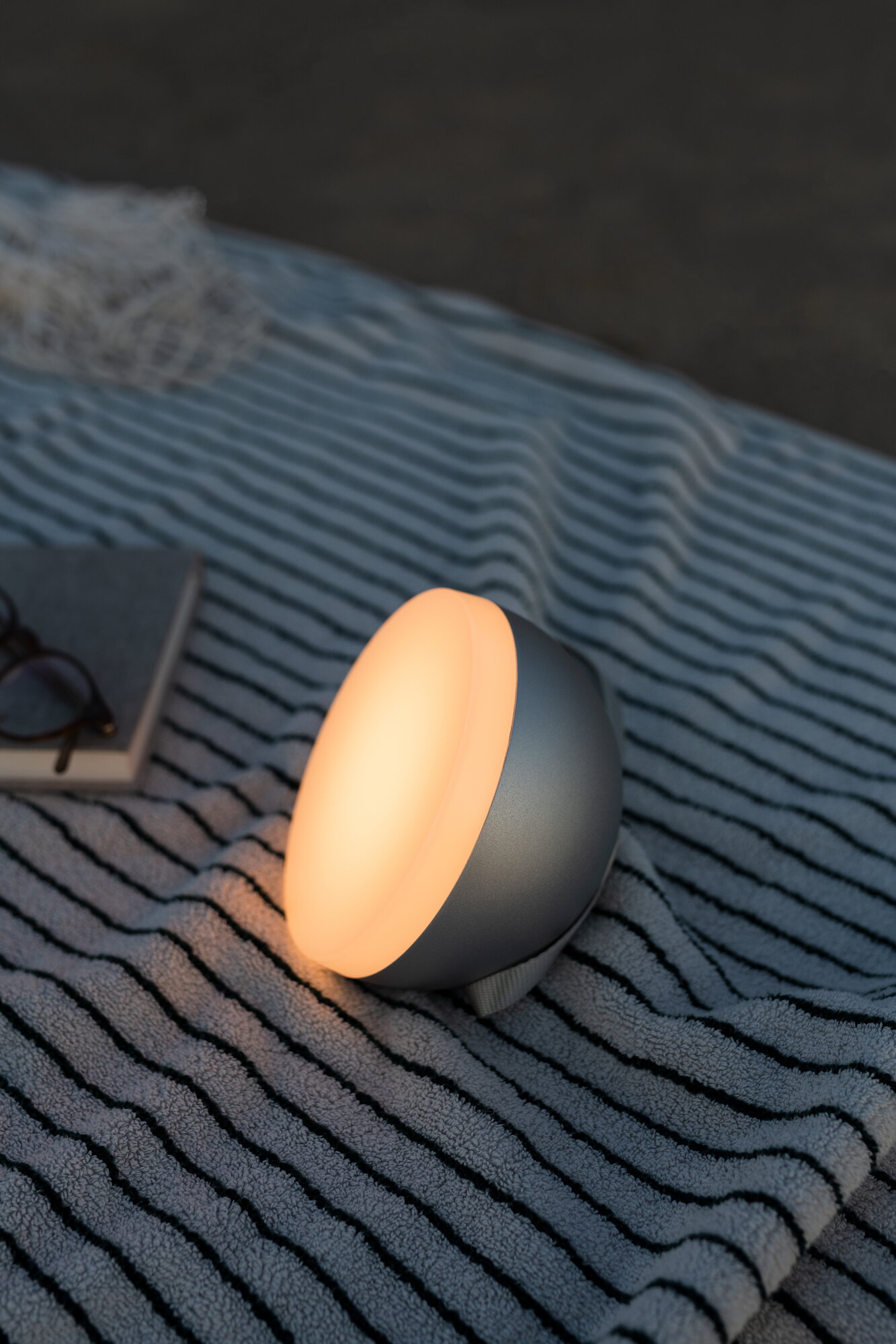 New Works Sphere portable lamp, warm grey | Finnish Design Shop