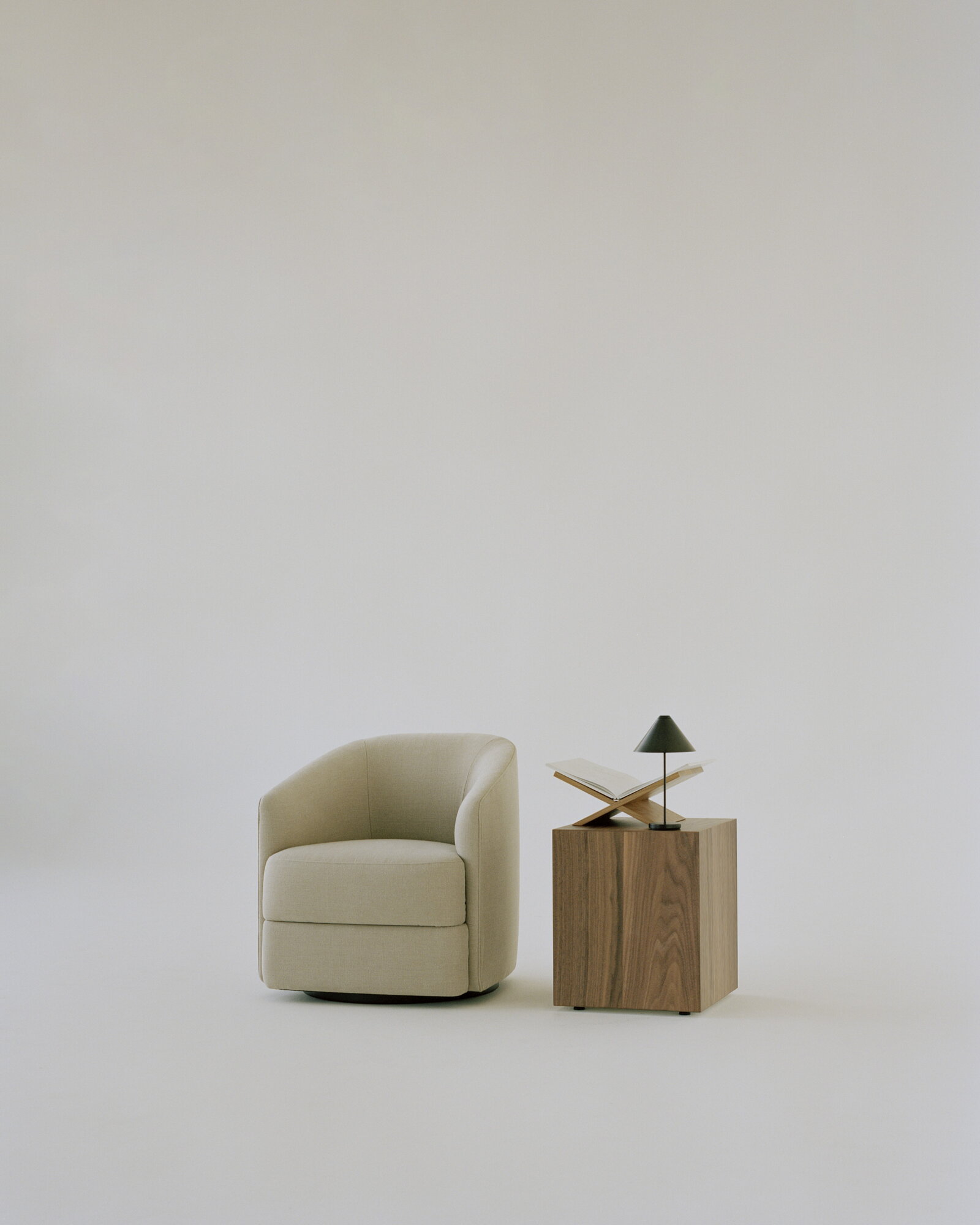 New Works Mass side table, walnut | Finnish Design Shop