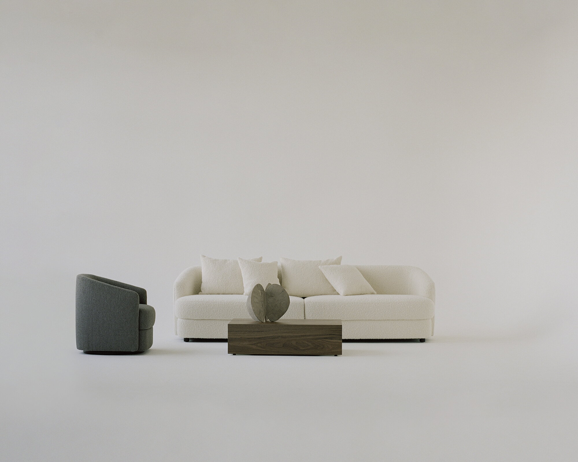 New Works Mass High coffee table, walnut | Finnish Design Shop