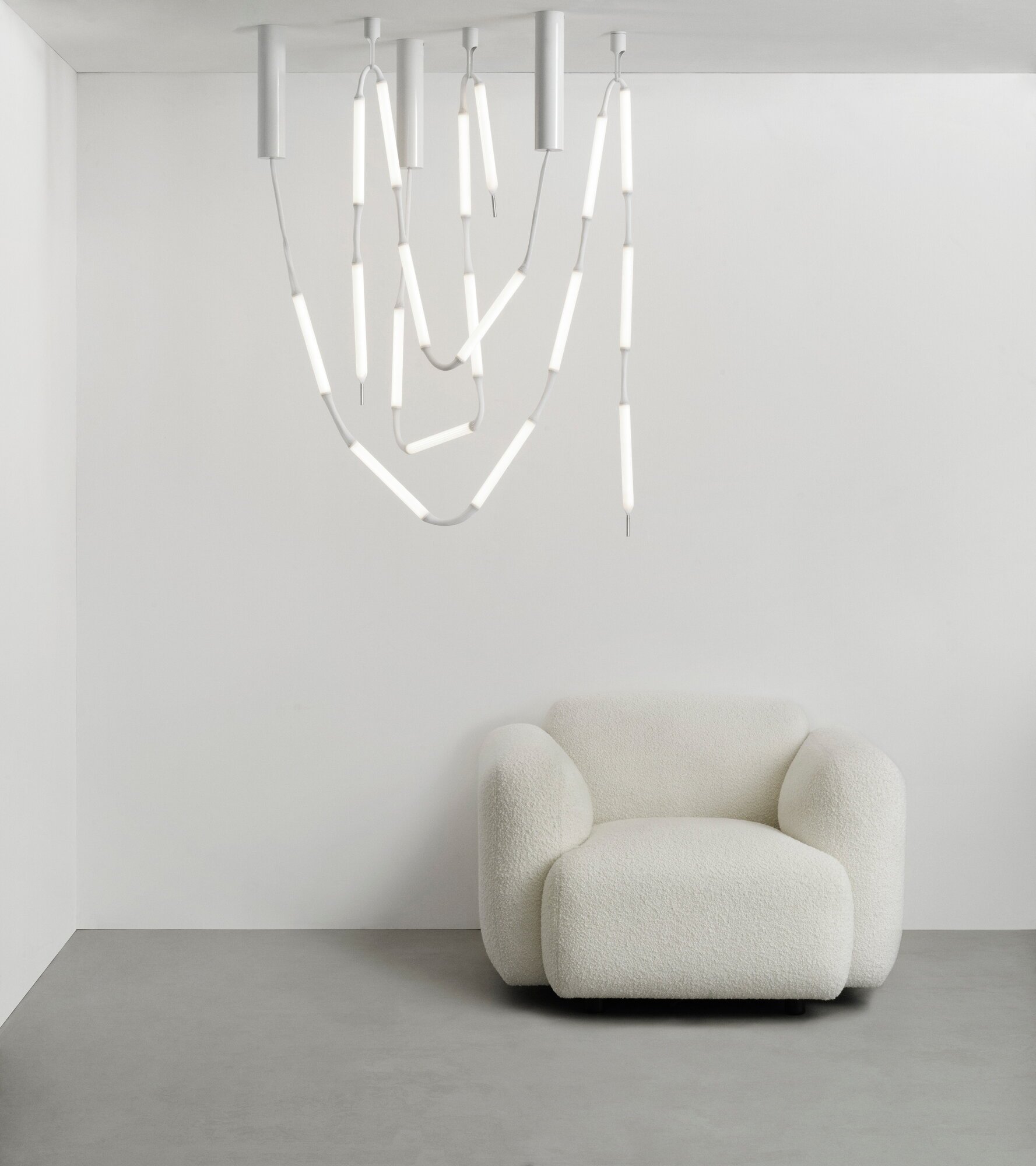 Normann Copenhagen Reb ceiling lamp 8, white | Finnish Design Shop