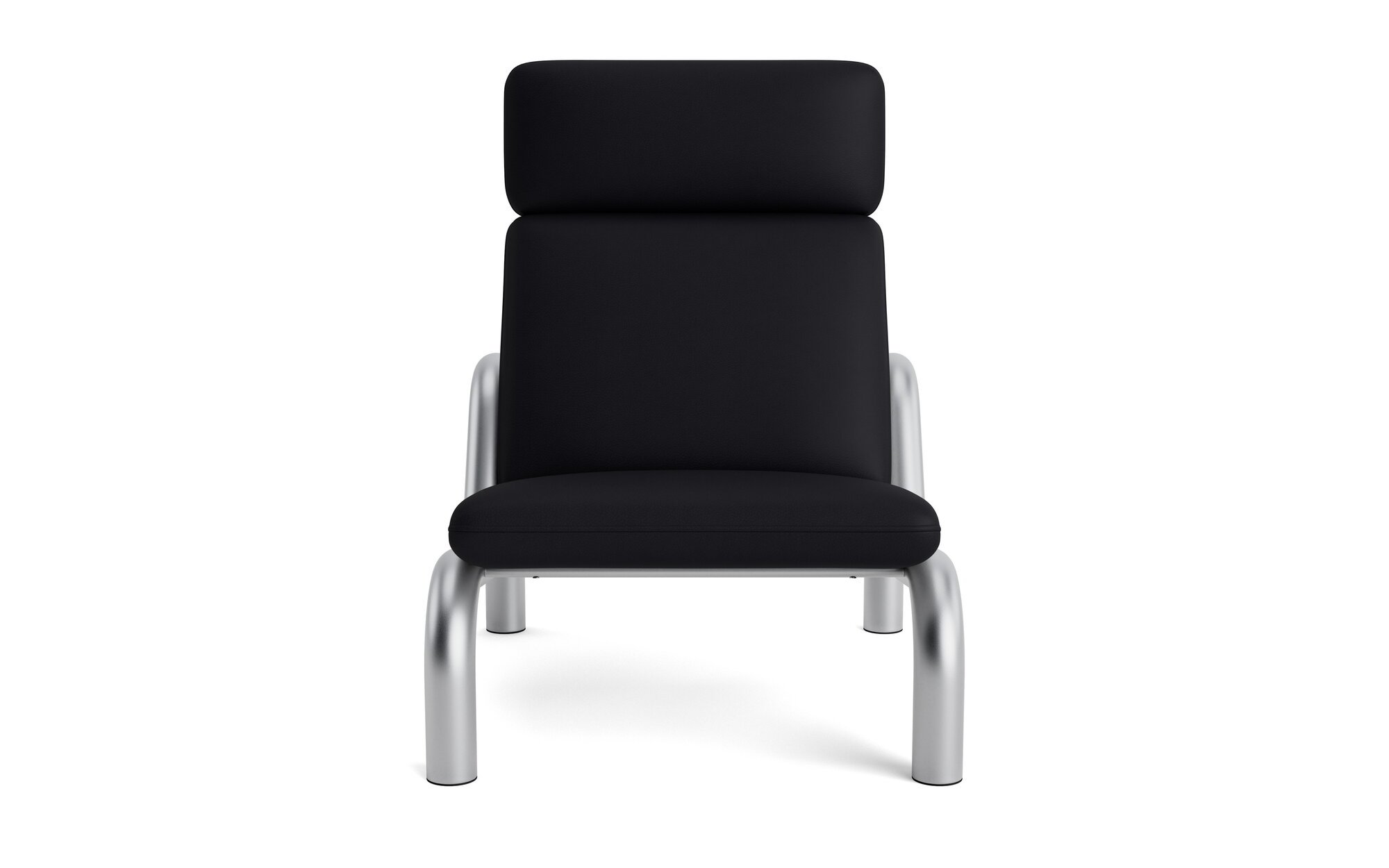 Normann Copenhagen Tube lounge chair, black Ultra leather | Finnish ...