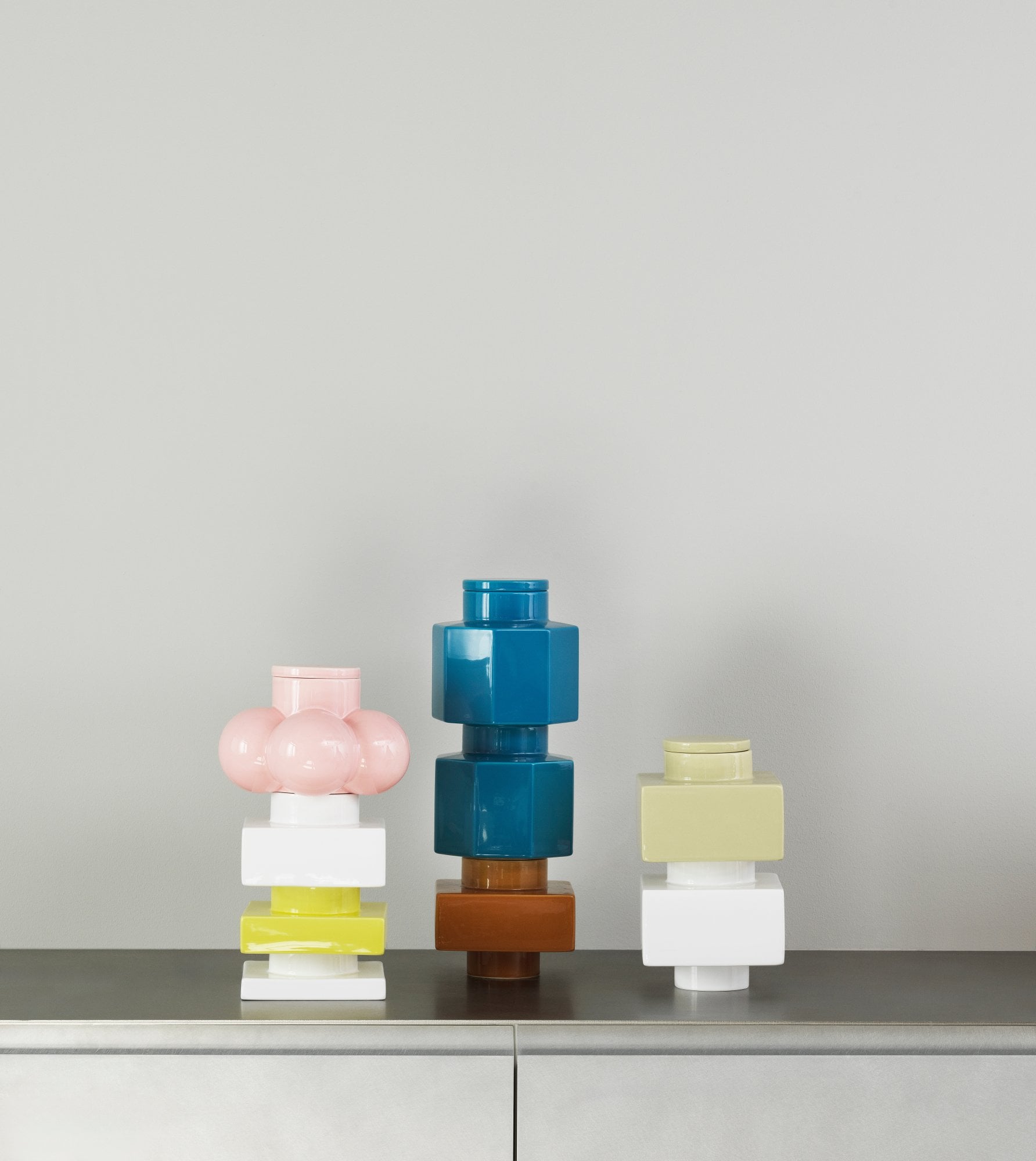 Normann Copenhagen Couvercle Deko Object S1, rose pâle | Finnish Design ...