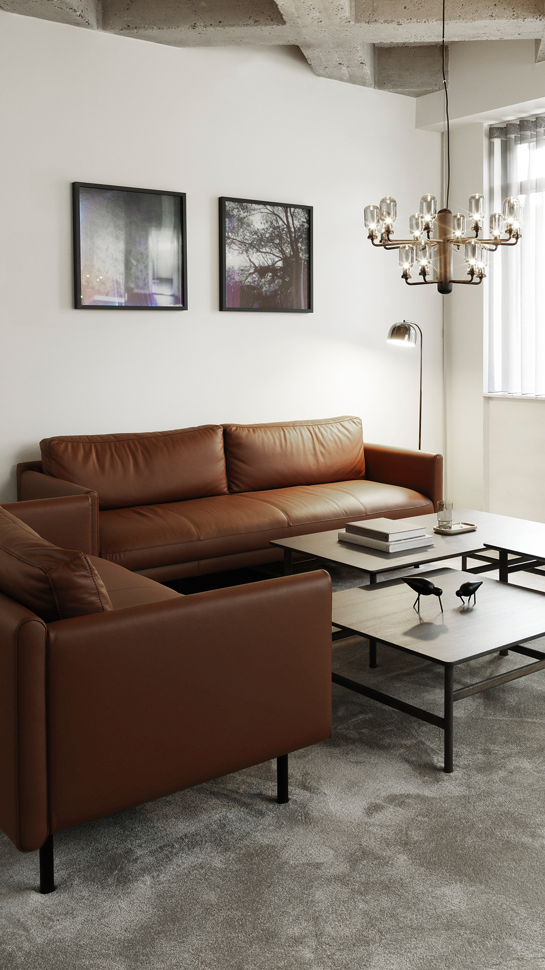 Normann Copenhagen Rar sillón, cuero Omaha color coñac | Finnish Design ...