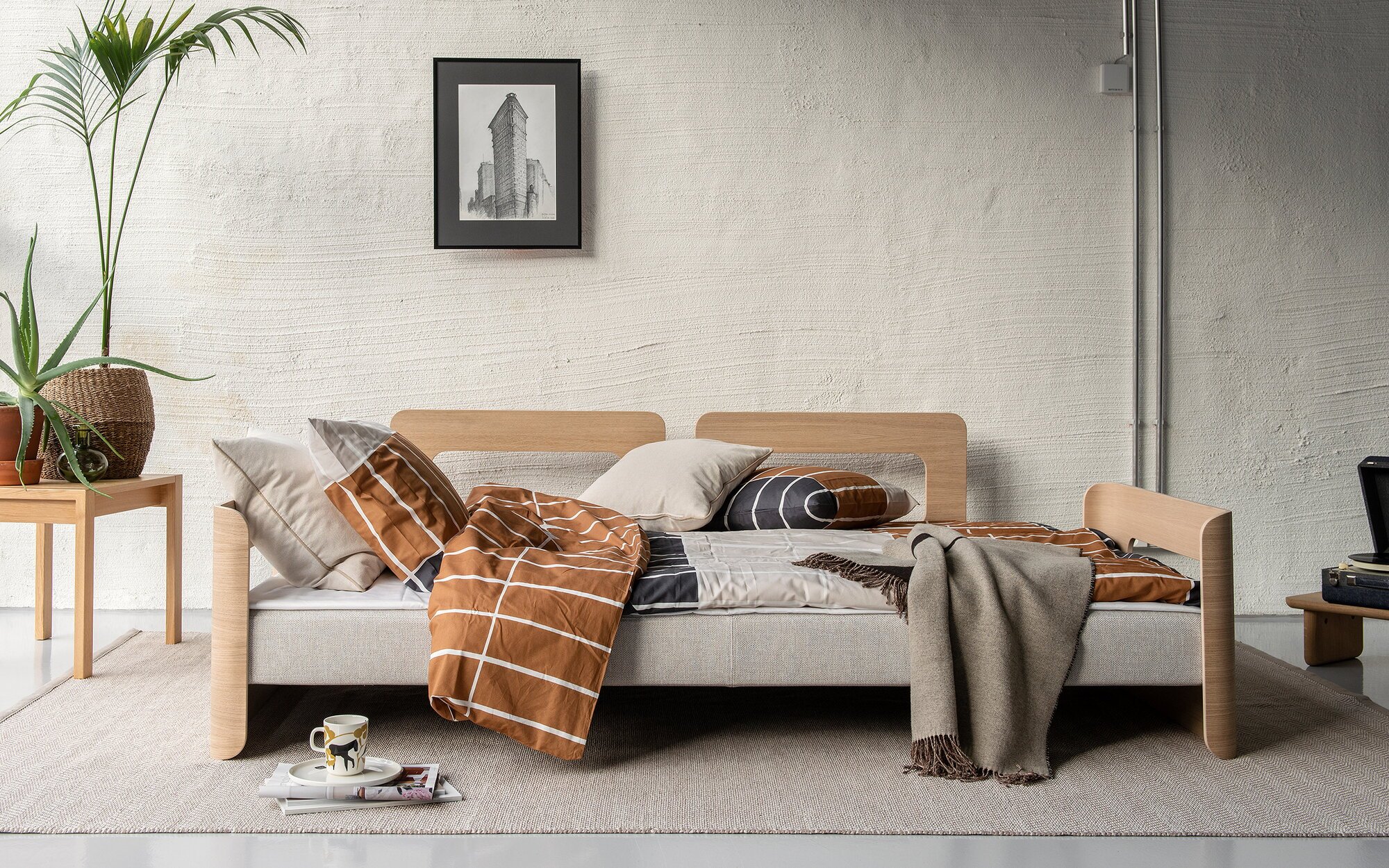 Tapio Anttila Collection ON2 Wood sofa bed, soap waxed oak - natural ...