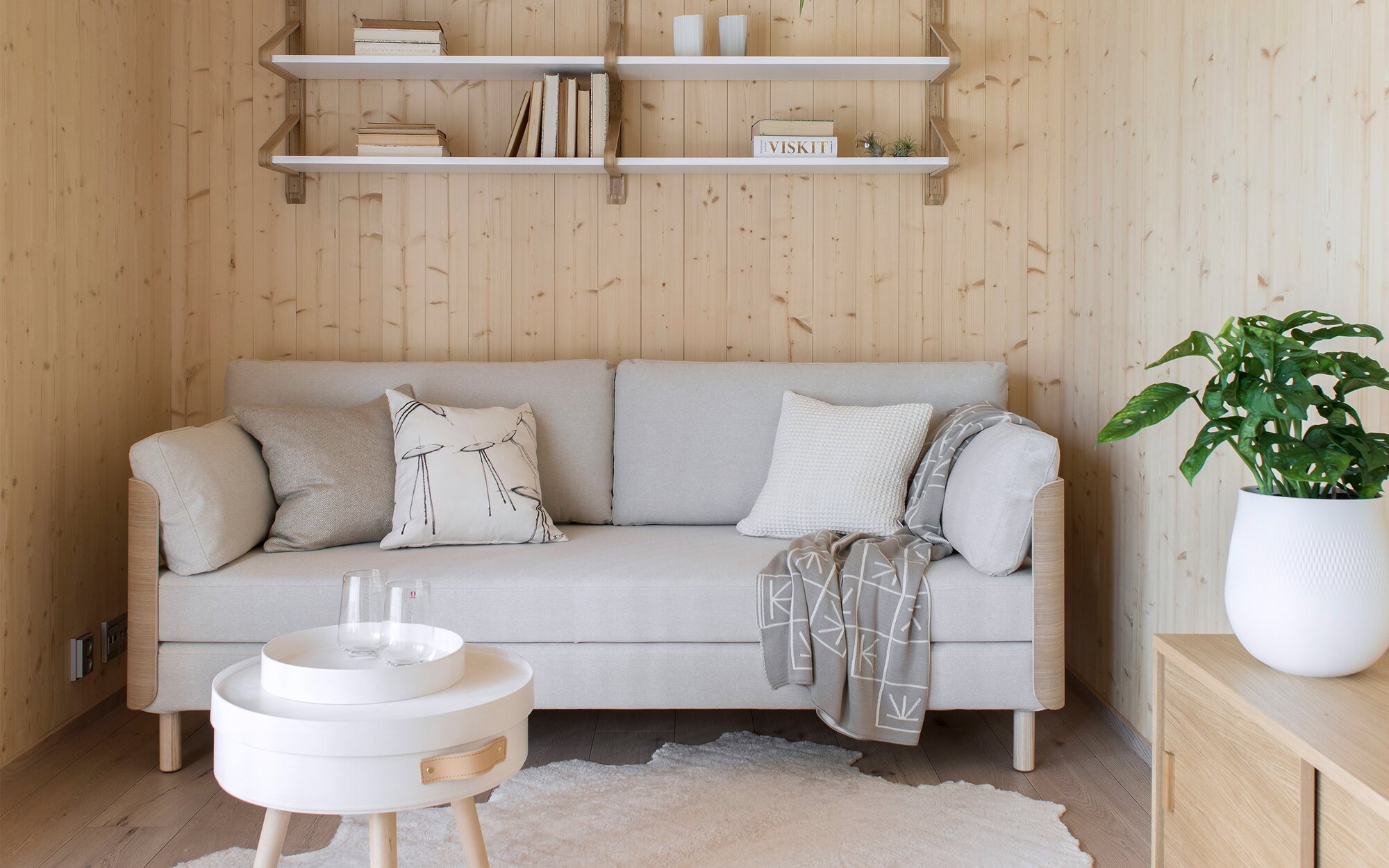 Tapio Anttila Collection ON2 Wood sofa bed, soap waxed oak - beige ...