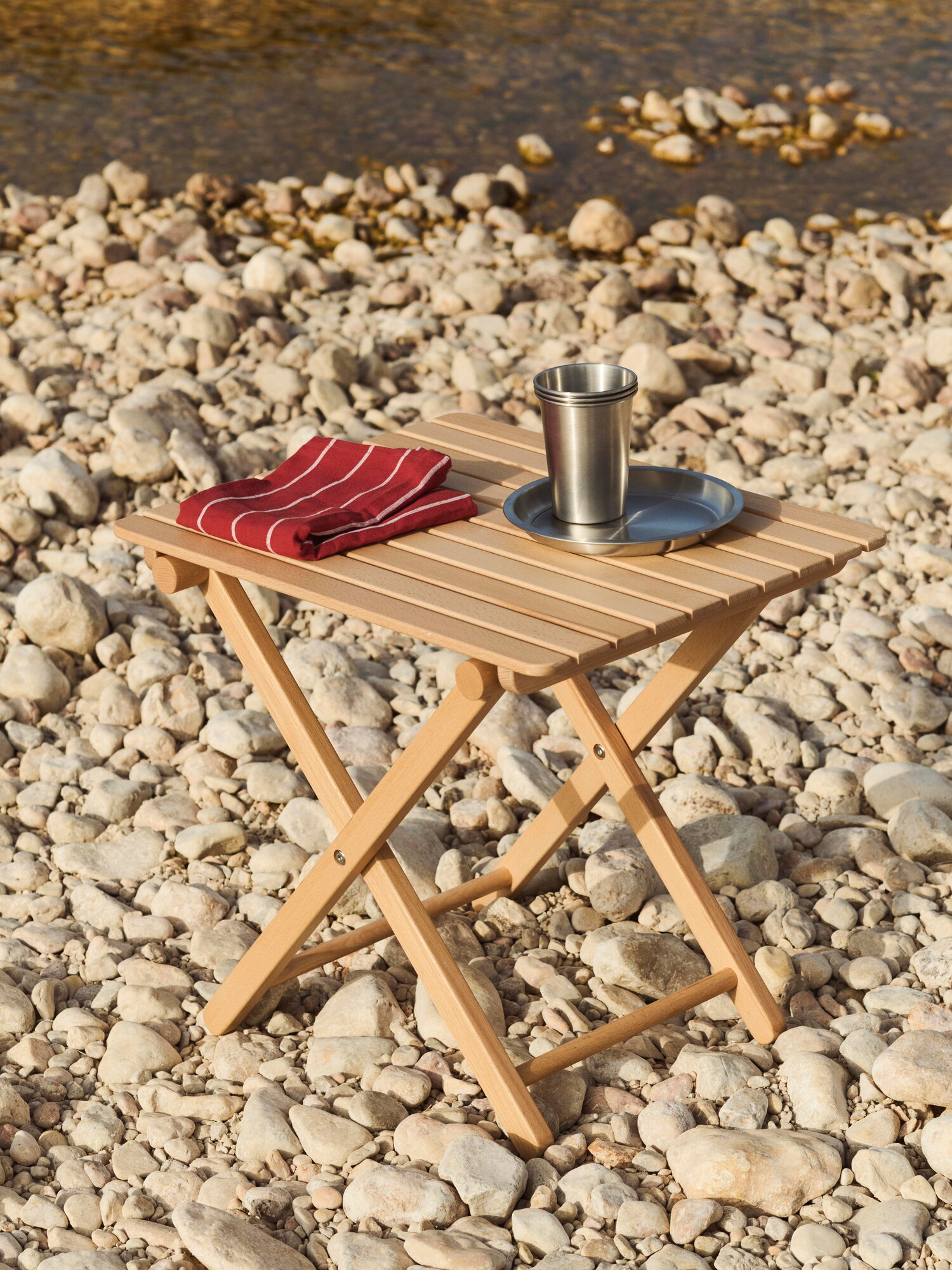 HAY Outdoor Market steel cup, set of 2, medium, stainless steel ...