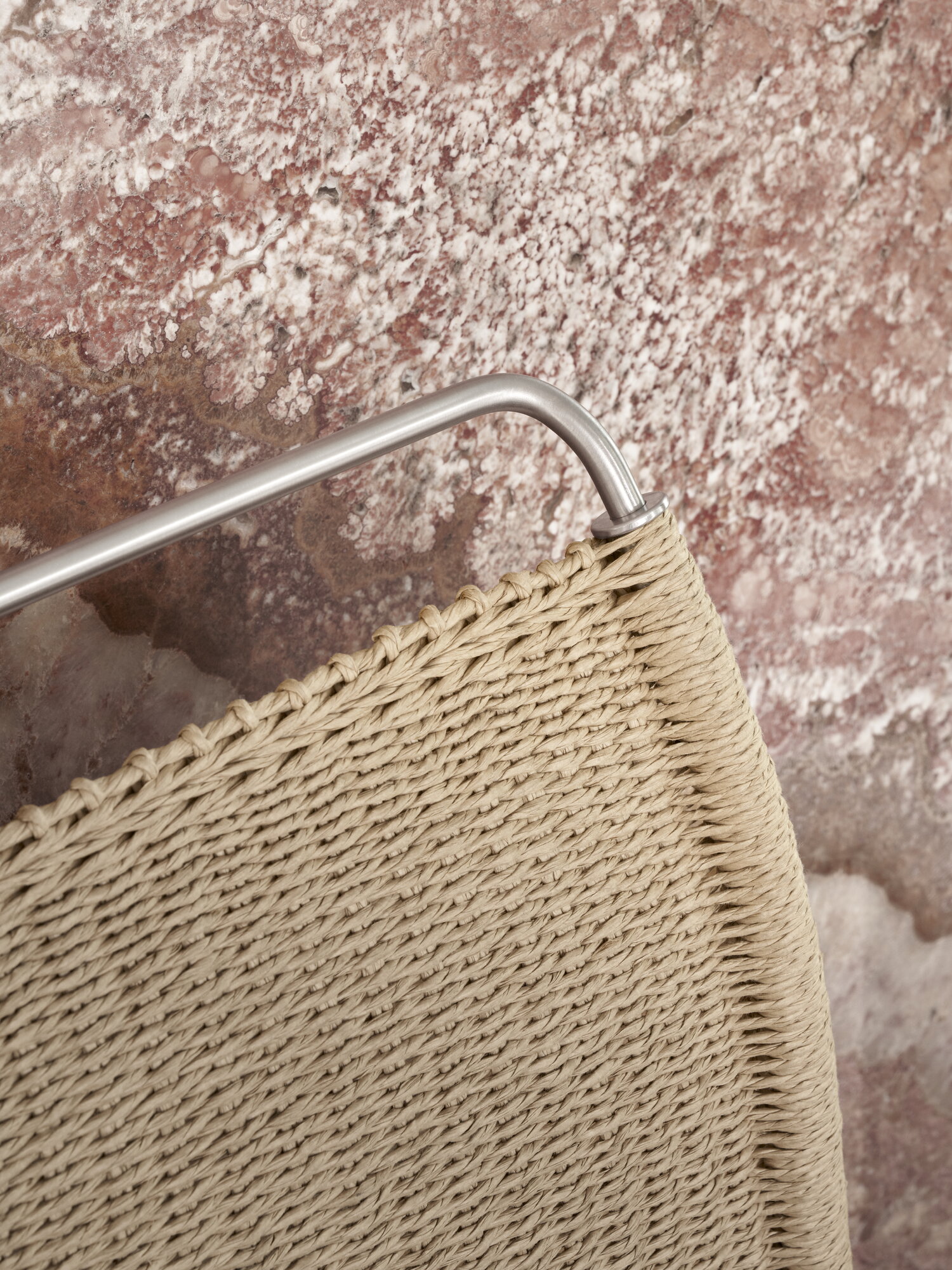 Carl Hansen & Søn PK1 chair, stainless steel - natural paper cord ...