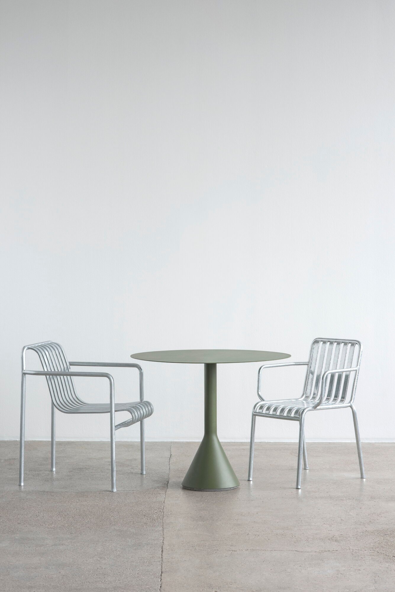 HAY Palissade Cone table, 70 cm, olive | Finnish Design Shop