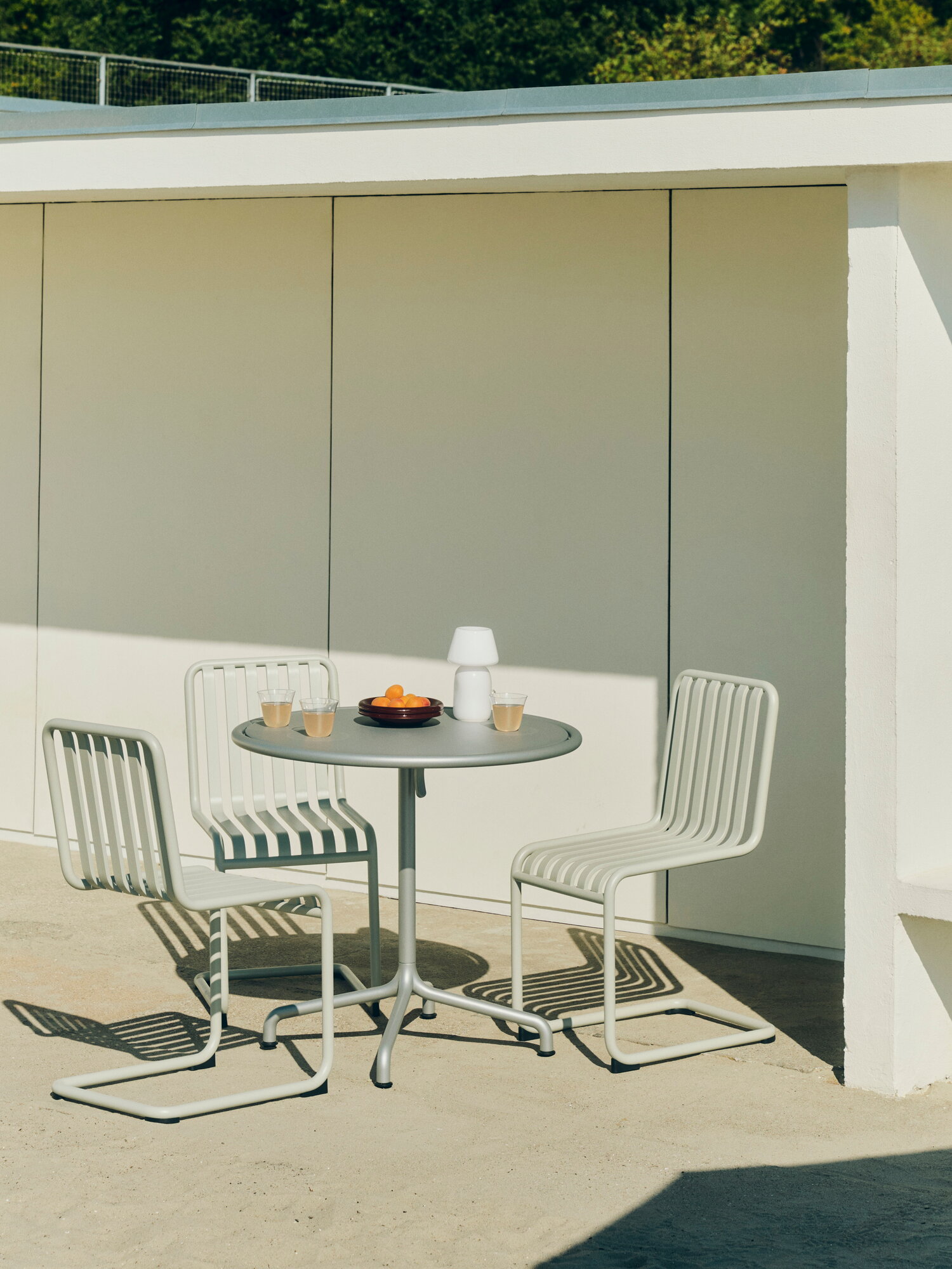 HAY Deville table, diam. 80 cm, silver grey | Finnish Design Shop