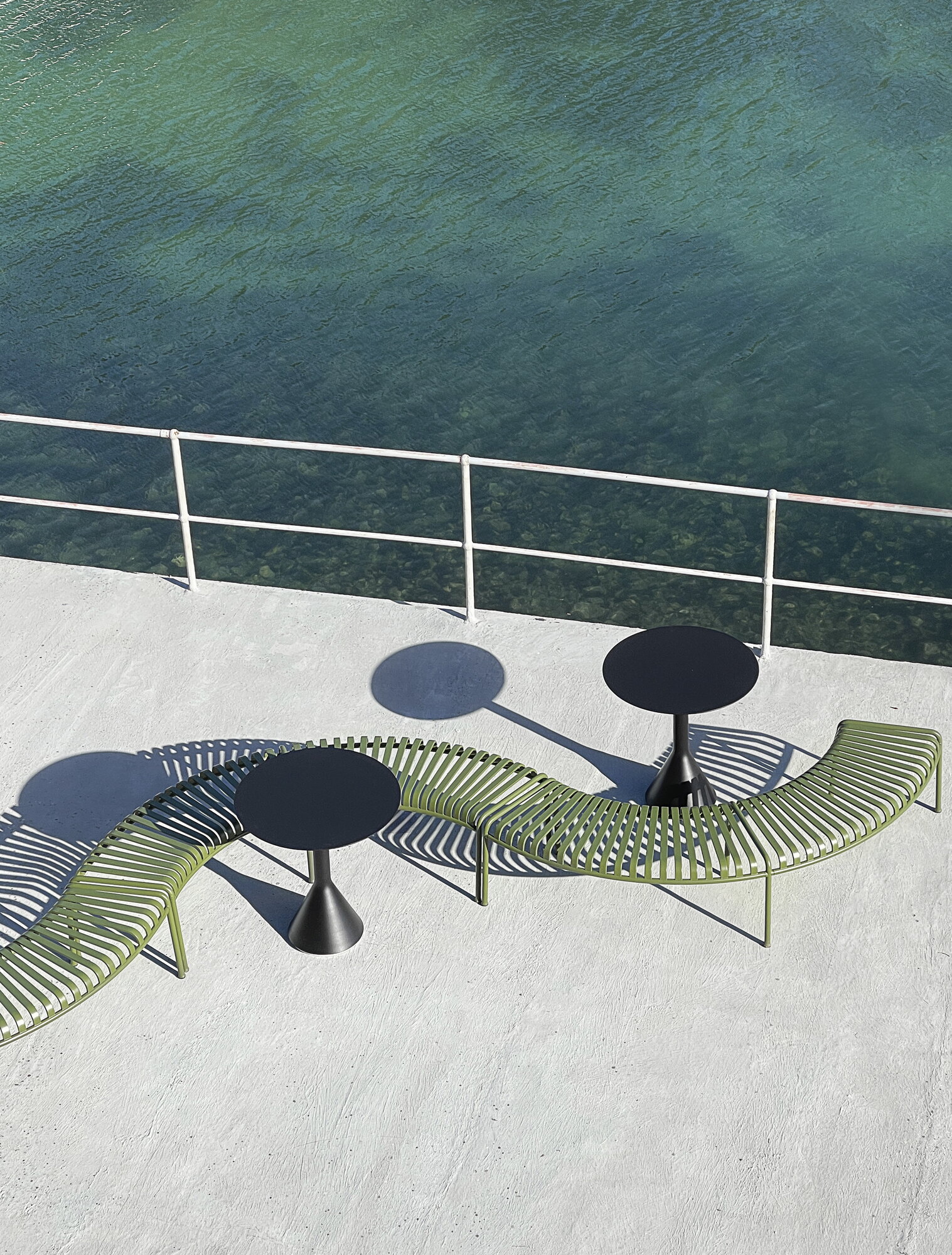 HAY Palissade Park bench, olive | Finnish Design Shop