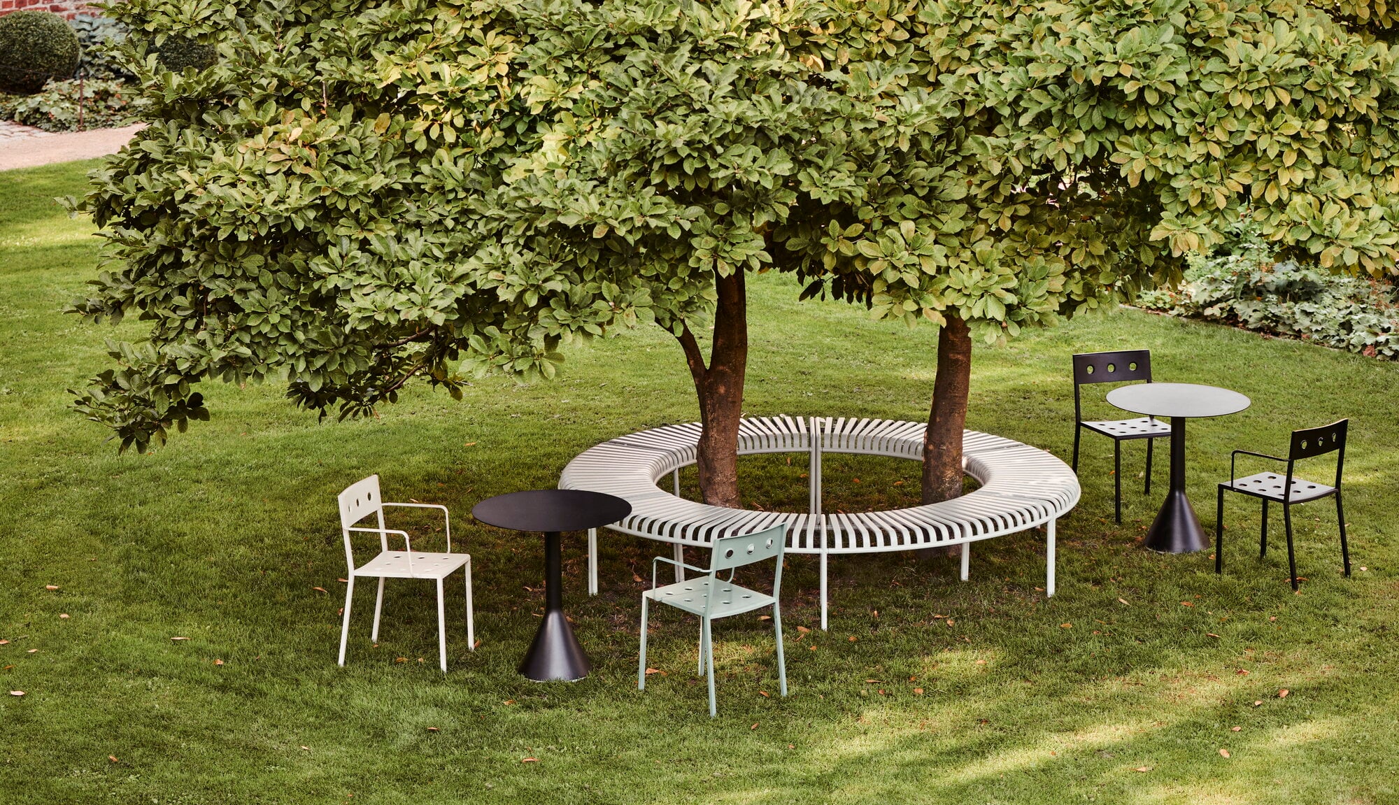 HAY Palissade Park bench, olive | Finnish Design Shop