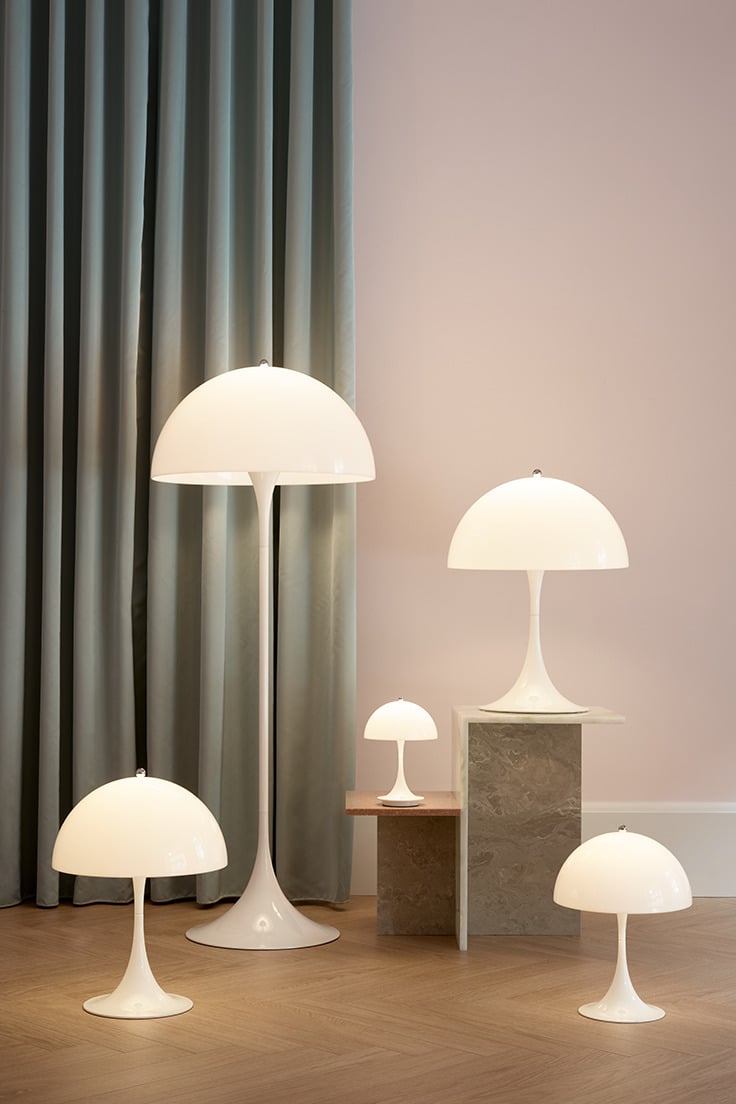 Louis Poulsen Panthella floor lamp, V2, opal | Finnish Design Shop