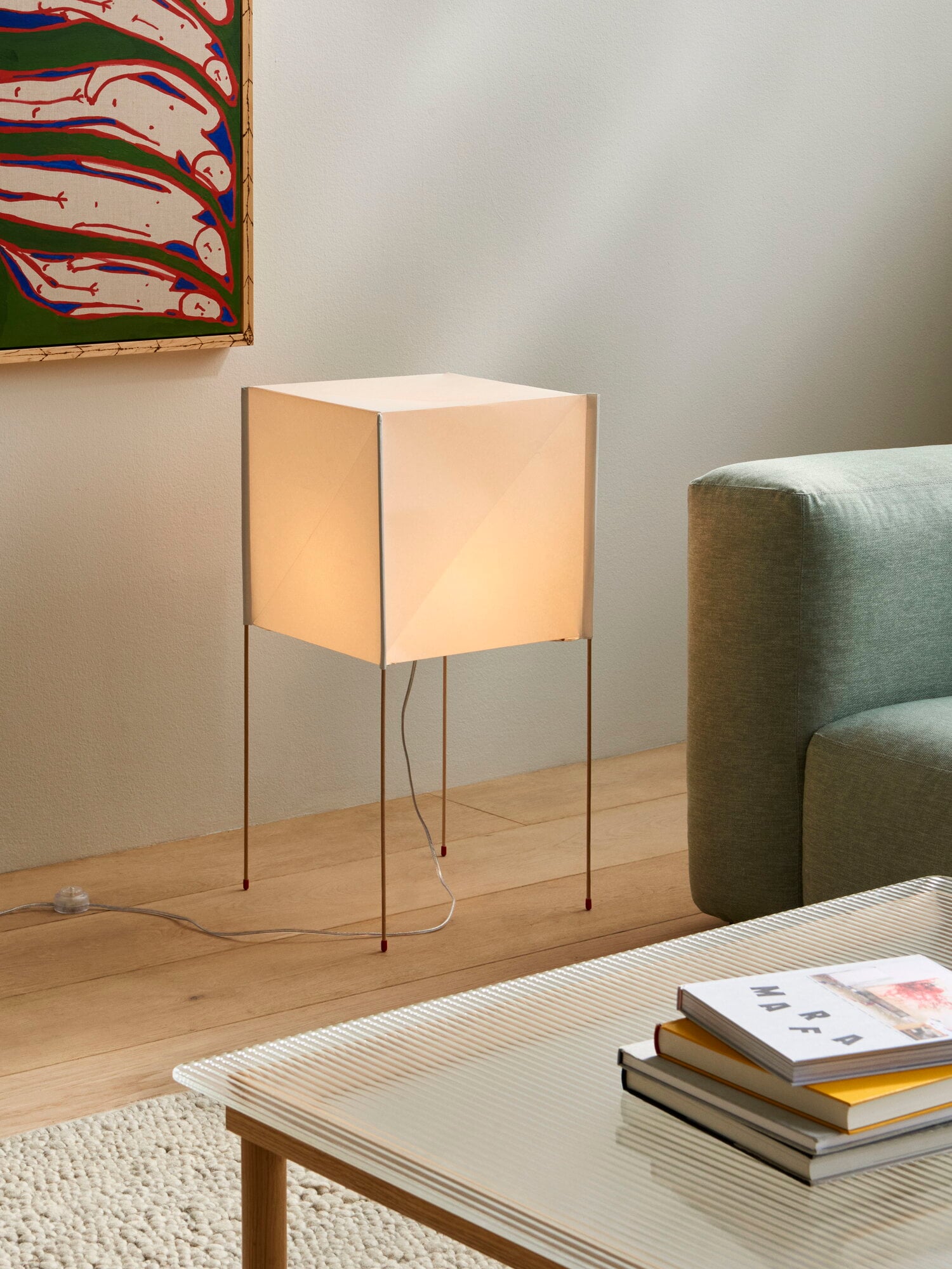 HAY Paper Cube floor lamp, white | Finnish Design Shop