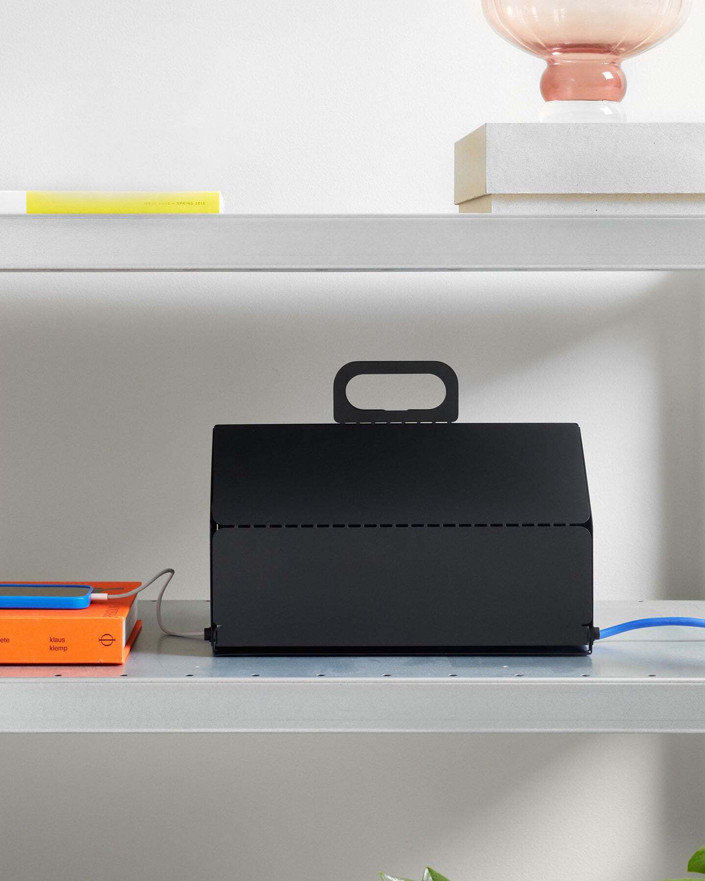 Pedestal Cable House cable management box, charcoal | Finnish Design ...
