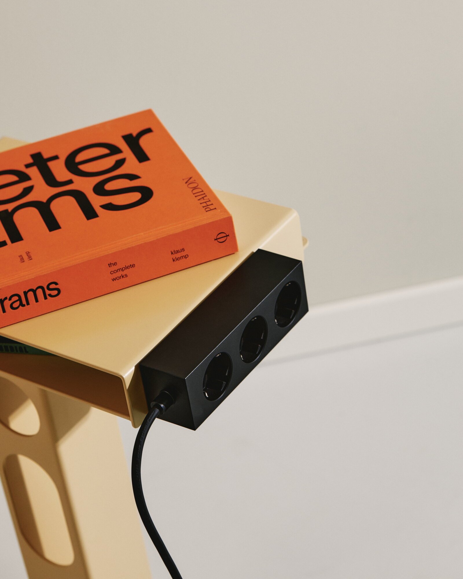 Pedestal Power Bar power strip, charcoal | Finnish Design Shop