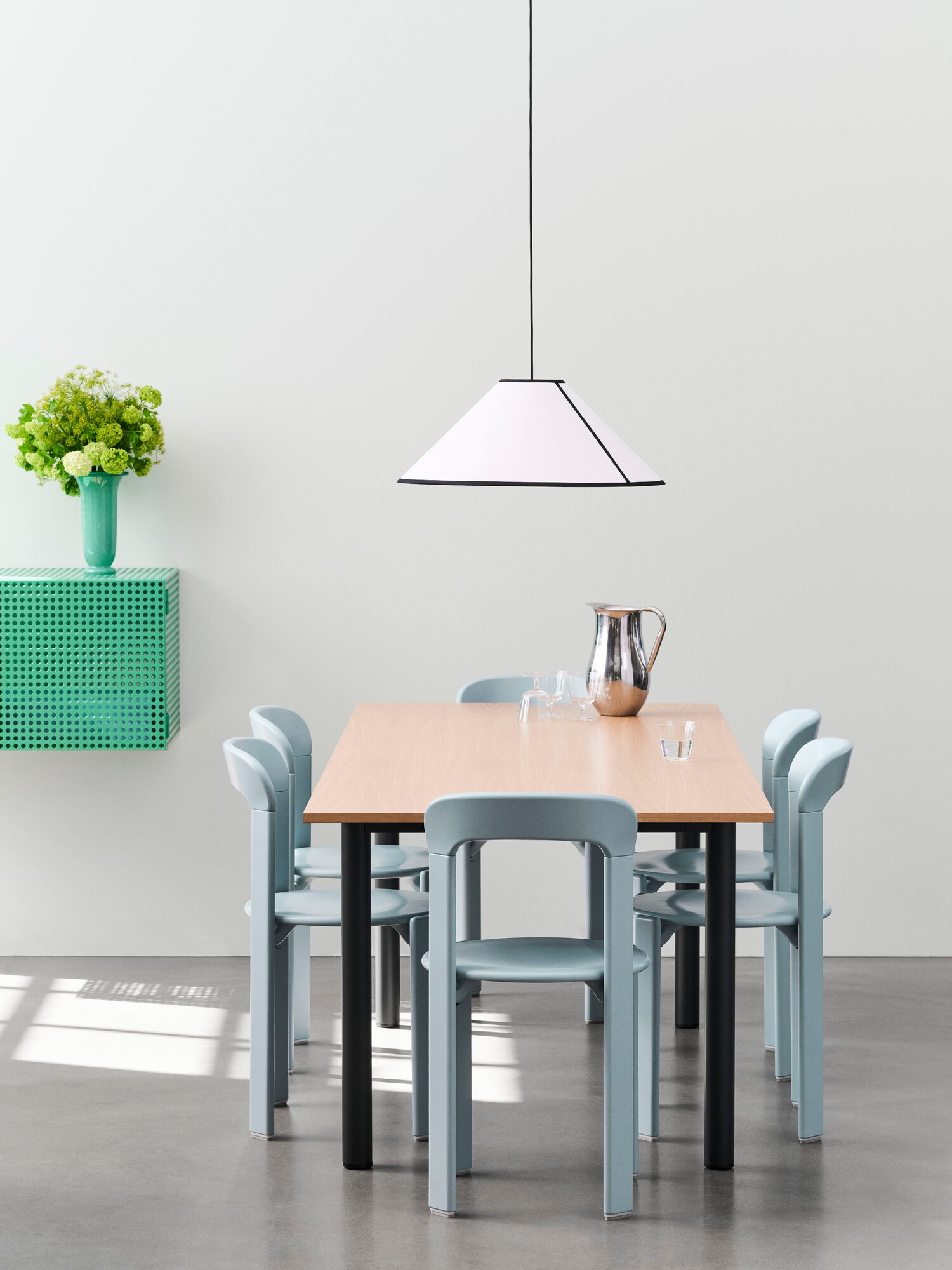 HAY Perforated seinäkaappi, pieni, soft jade | Finnish Design Shop