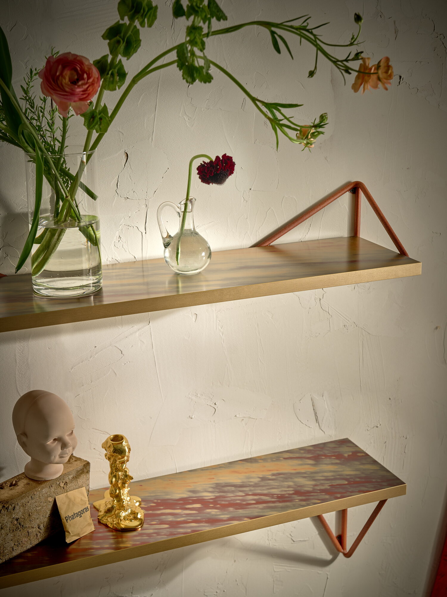 Maze Pythagoras XL Edition, shelf and brackets set, Copper stratos ...