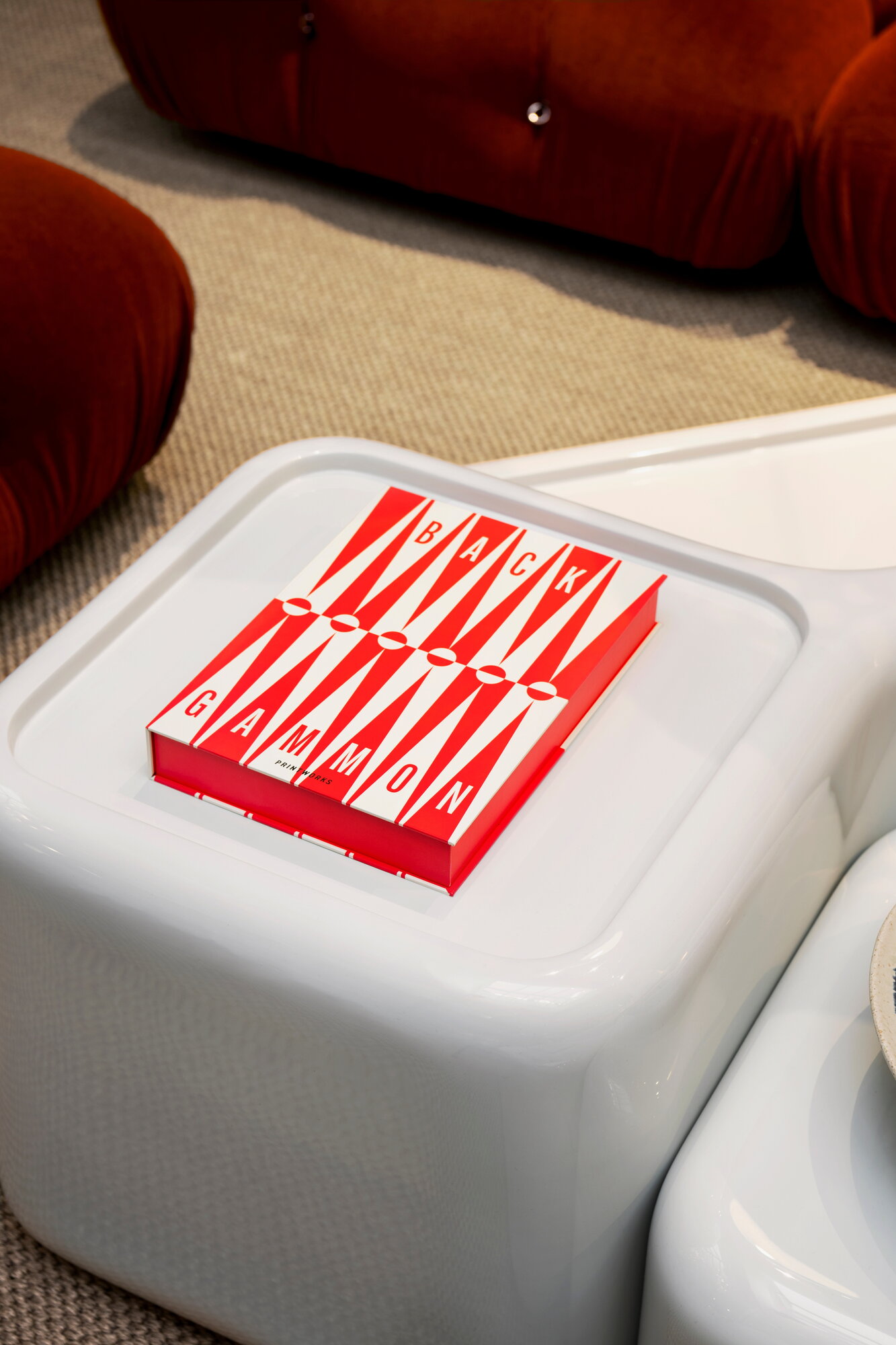 Printworks Classic - Art of Backgammon, red - cream | Finnish Design Shop