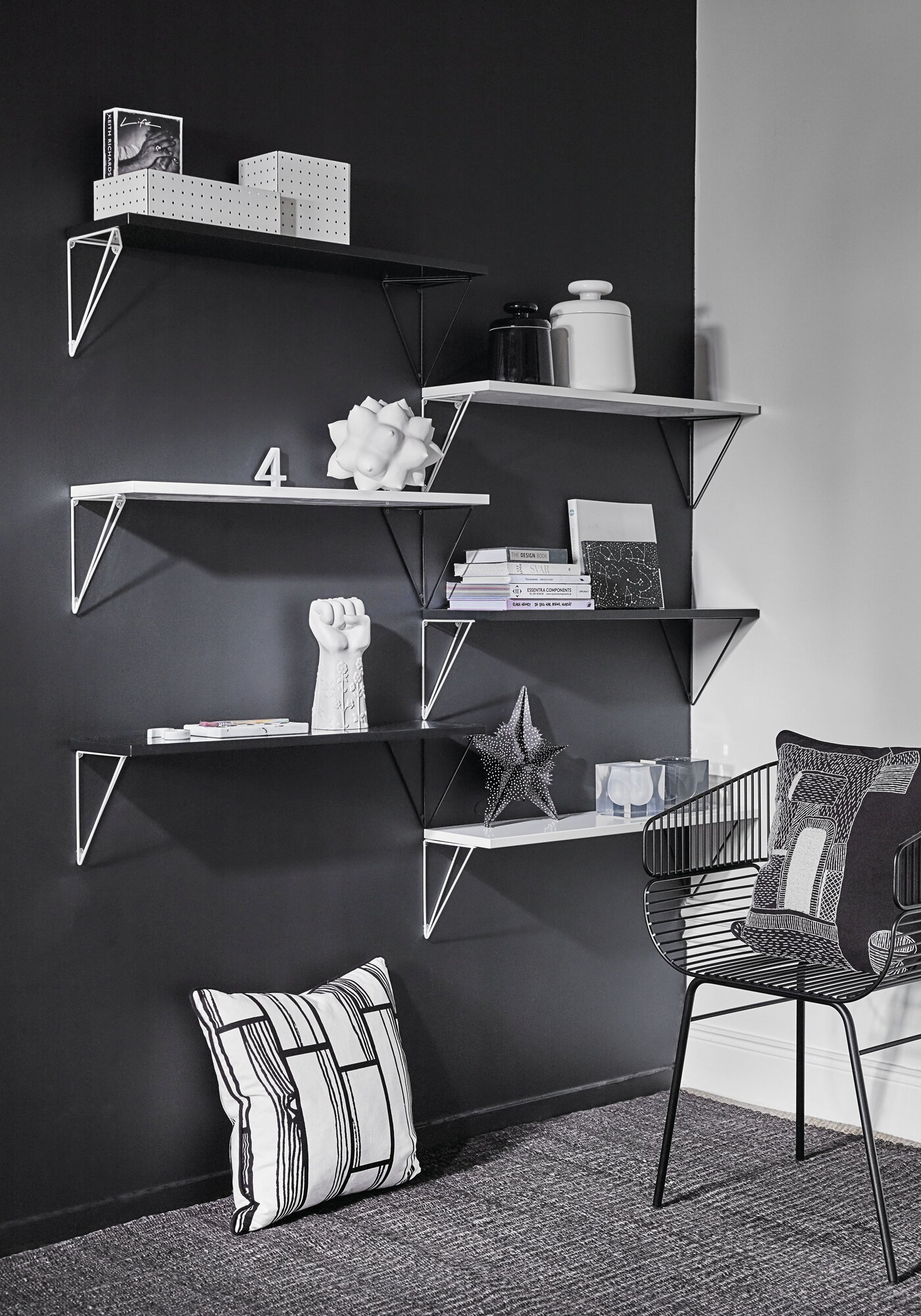 Maze Pythagoras shelf, 80 x 20 cm, white | Finnish Design Shop