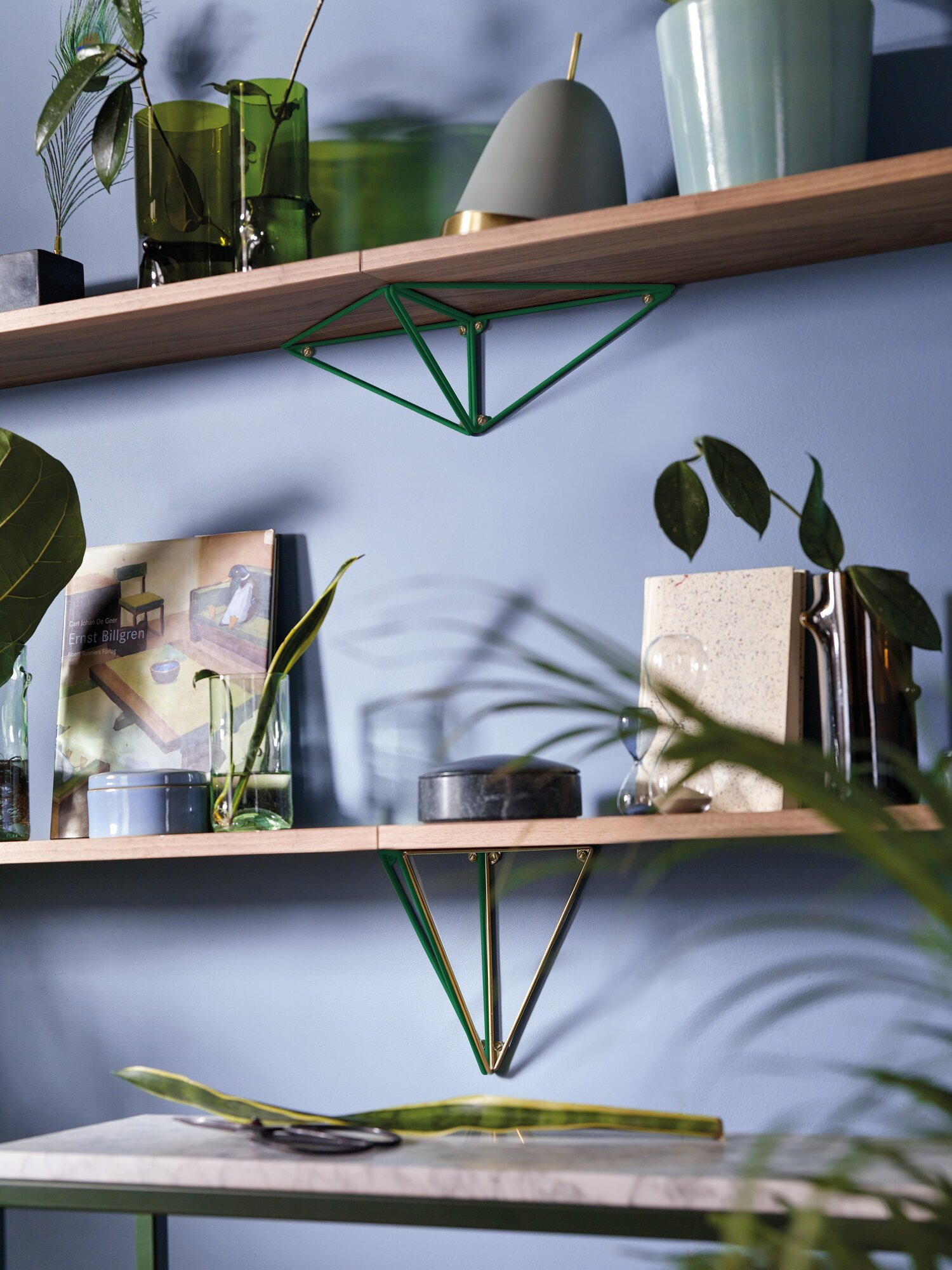 Maze Pythagoras hyllynkannattimet, 2 kpl, fern green | Finnish Design Shop