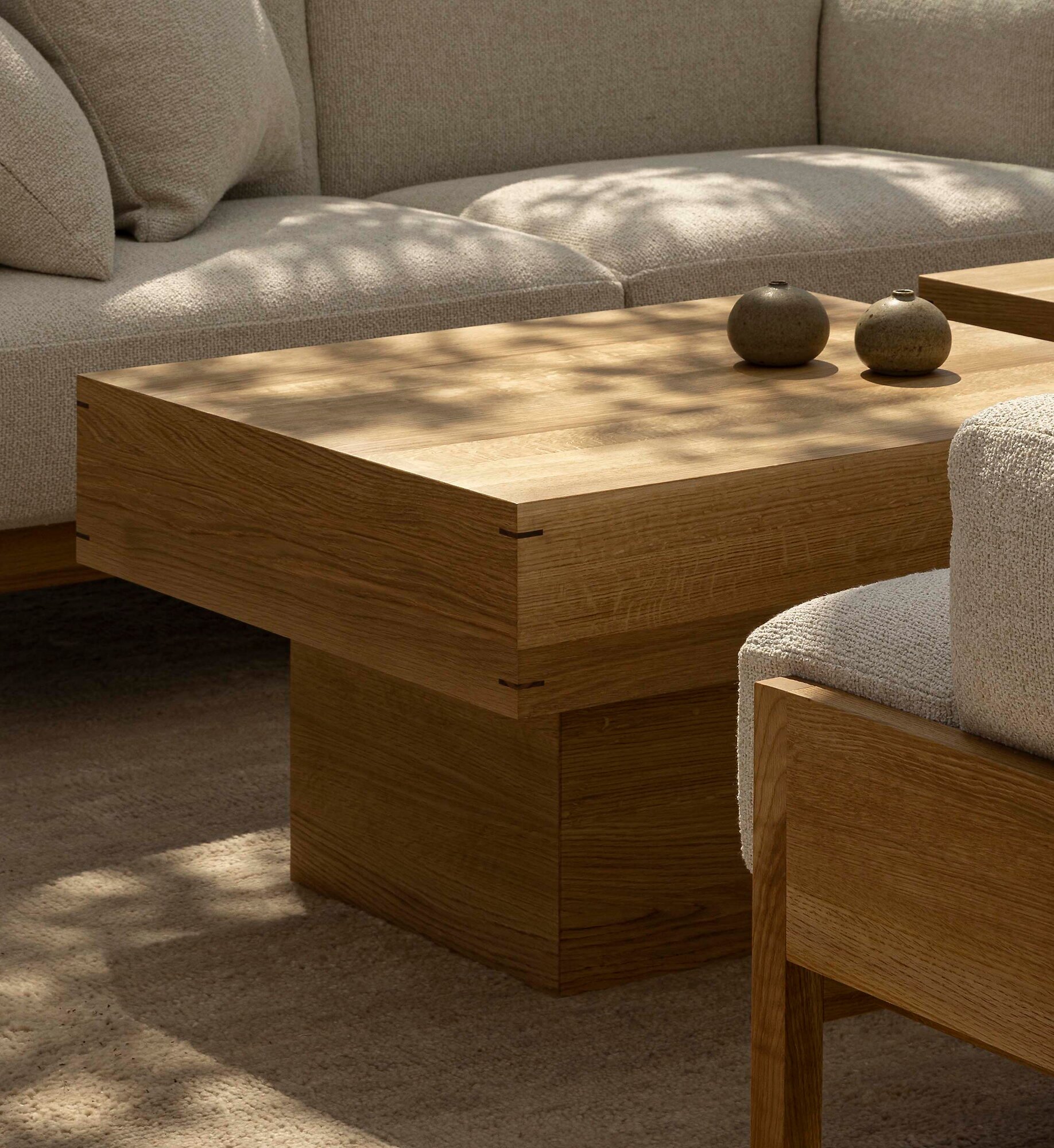 Karimoku Case N-CT02 coffee table, 60 x 70 cm, lacquered oak | Finnish ...